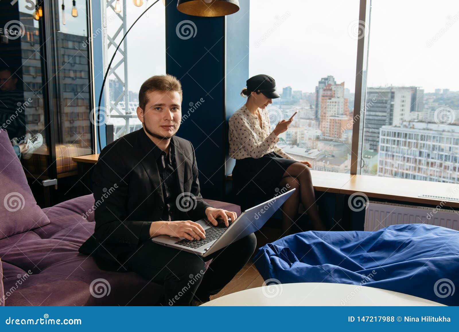 People Working with Gadgets in the Office Stock Photo - Image of ...