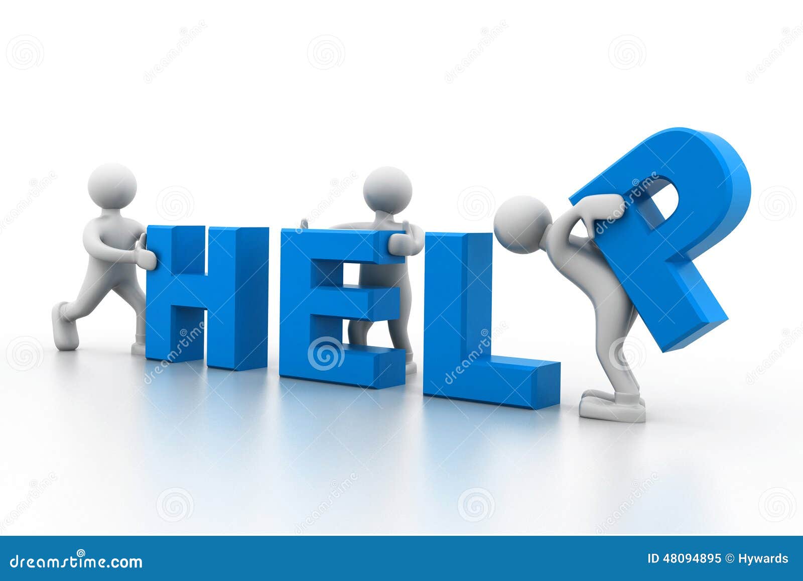 People working at help stock illustration. Illustration of heavy - 48094895