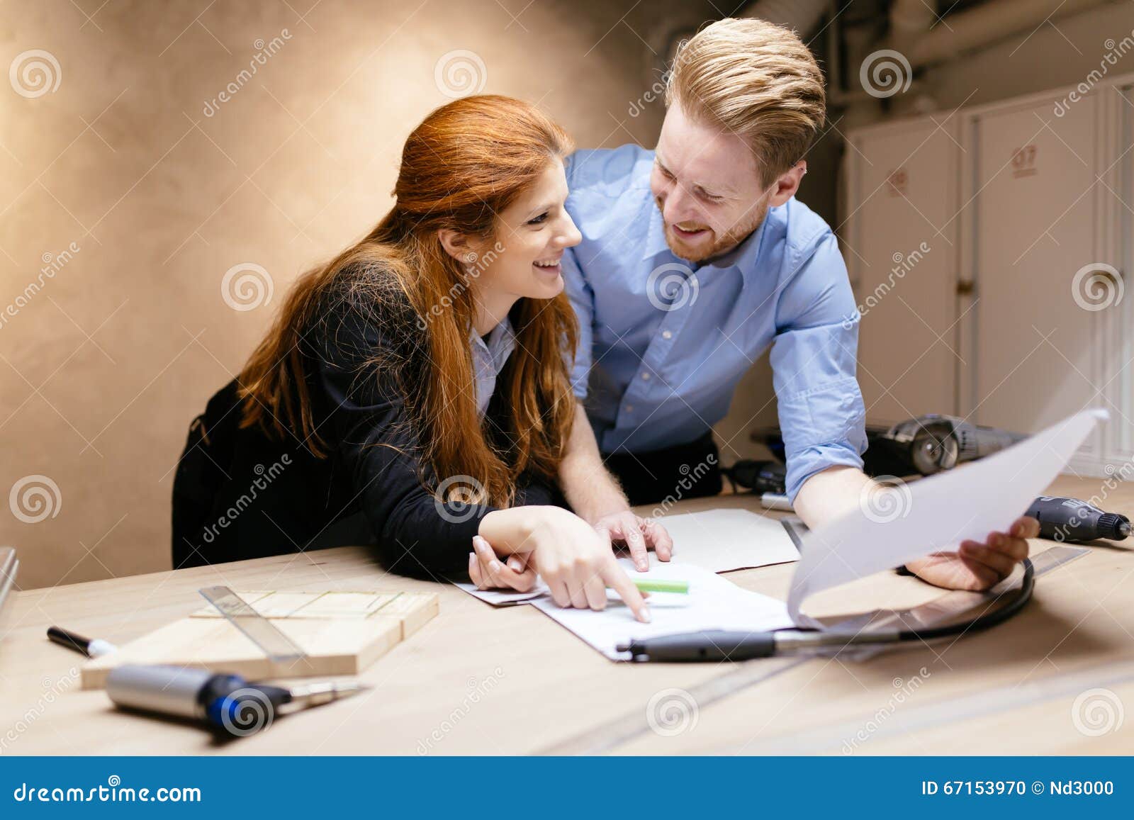 People Working in Modern Beautiful Workshop Stock Photo - Image of ...