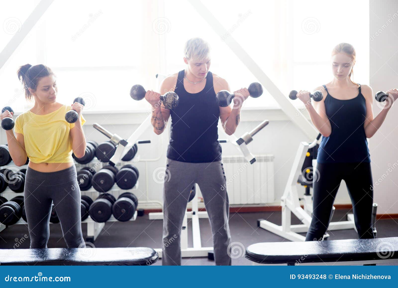People working out at gym stock photo. Image of cardiovascular - 93493248