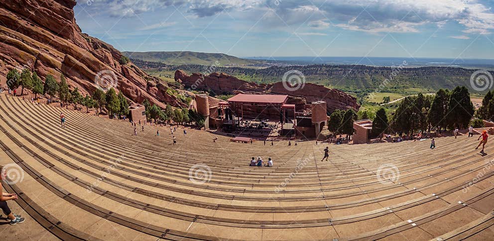 People Working Out at Red Rocks Park and Ampitheatre Editorial ...