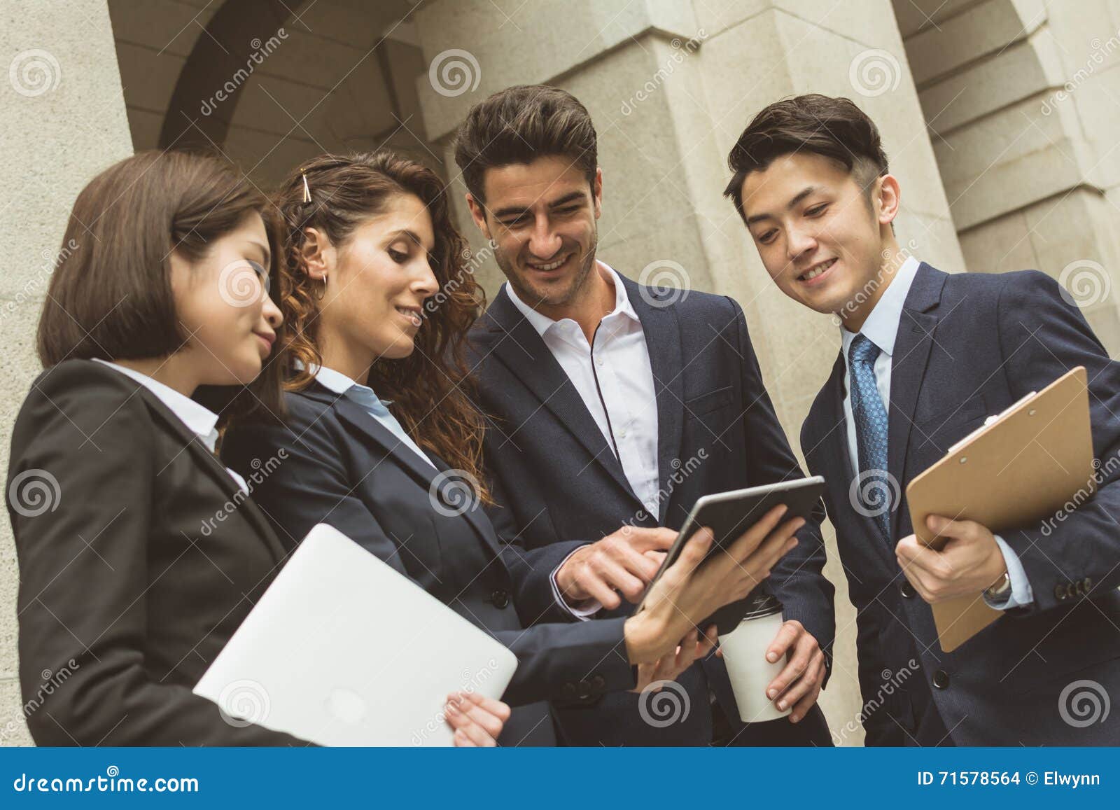 People working outside stock photo. Image of business - 71578564
