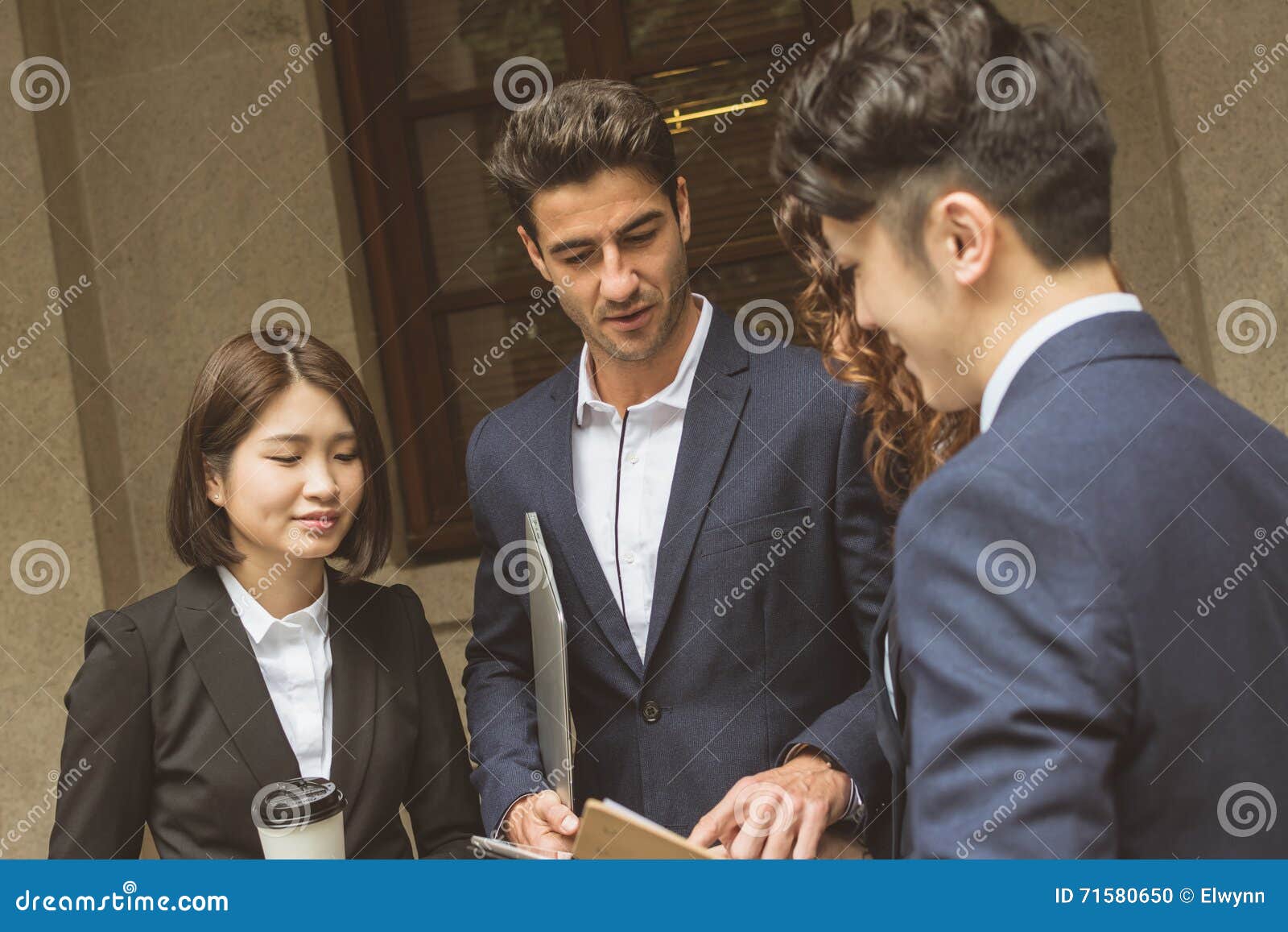 People working outside stock photo. Image of business - 71580650