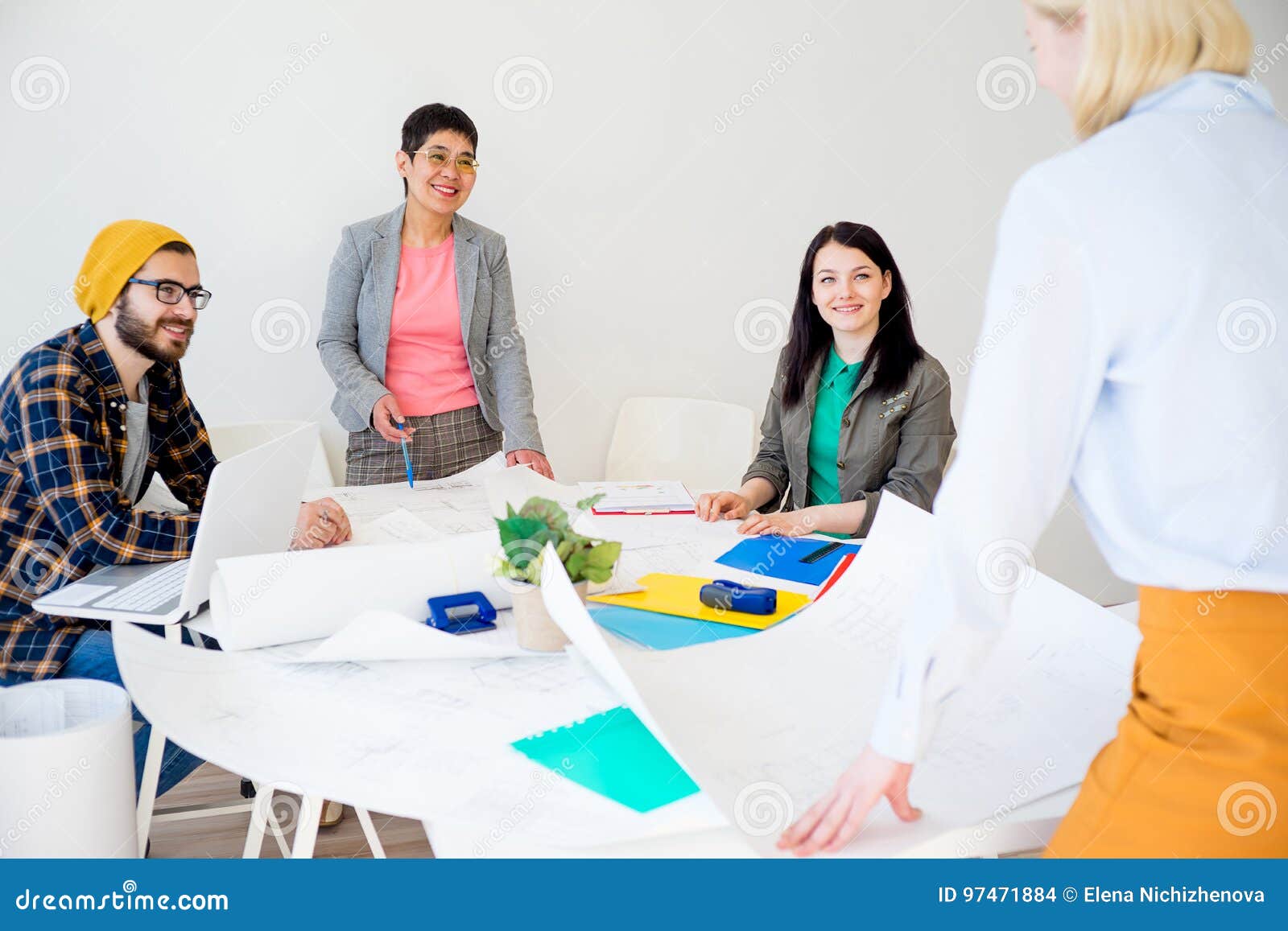 People Working on a Project Stock Photo - Image of work, casual: 97471884