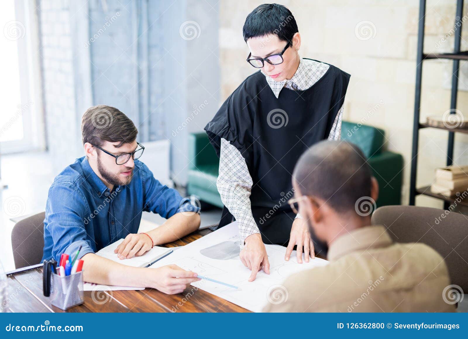 People working at project stock photo. Image of corporate - 126362800