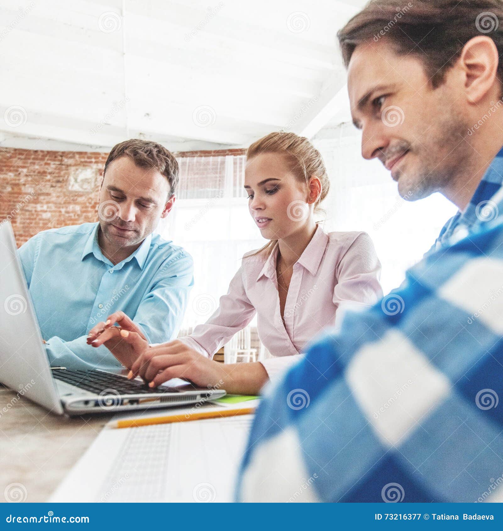 People Working with Reports Stock Image - Image of casual, meeting ...
