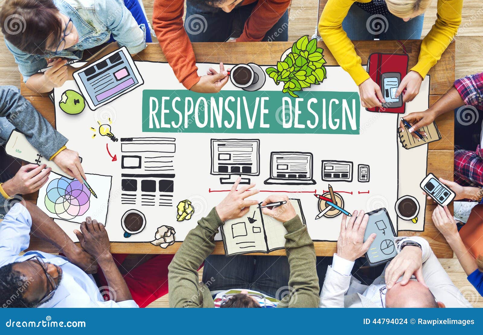 People Working and Responsive Design Concepts Stock Photo - Image of ... People Working and Responsive Design Concepts Stock Photo - Image of ...