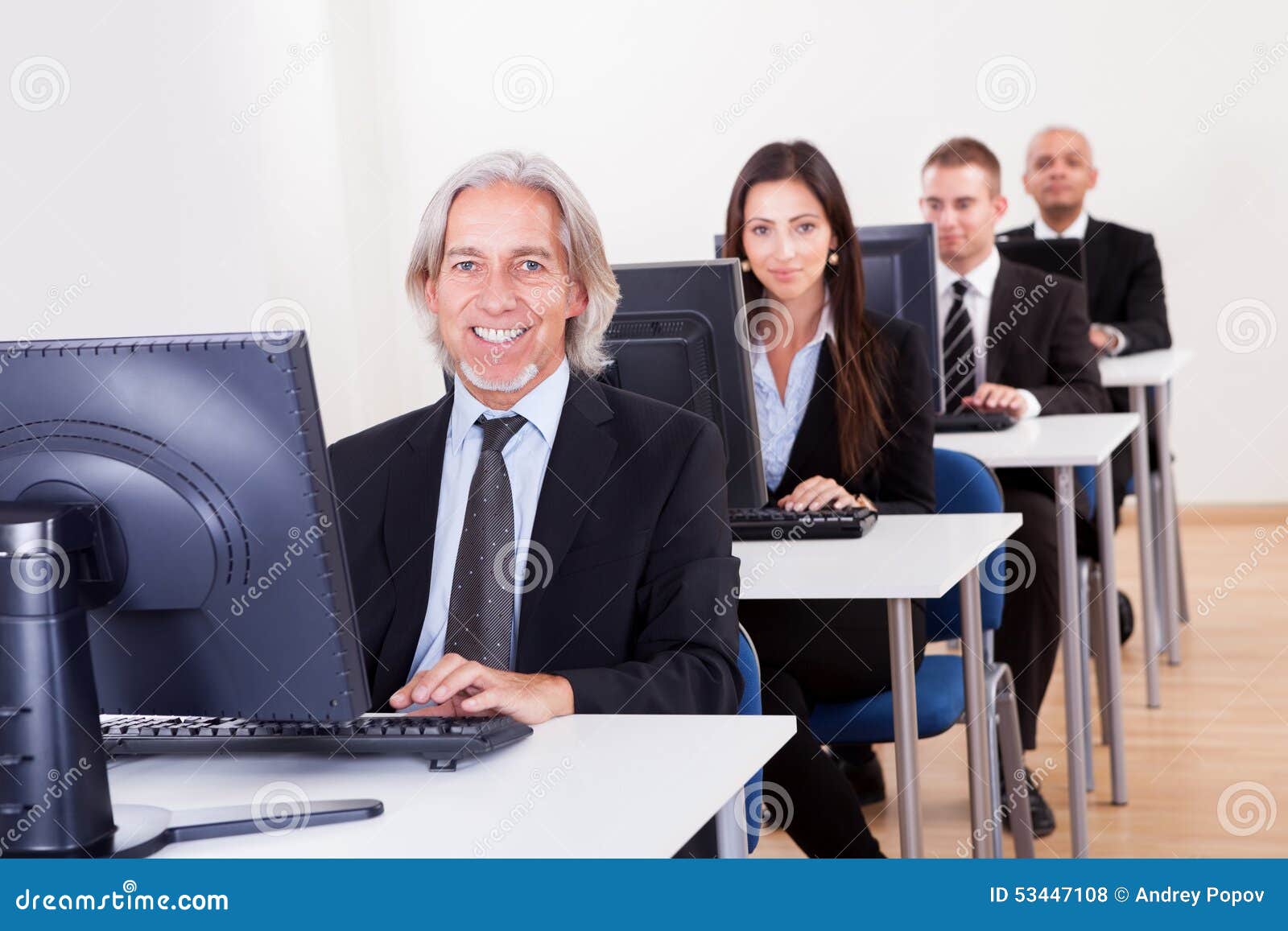 People Working in a Support Centre Stock Photo - Image of female, male ...