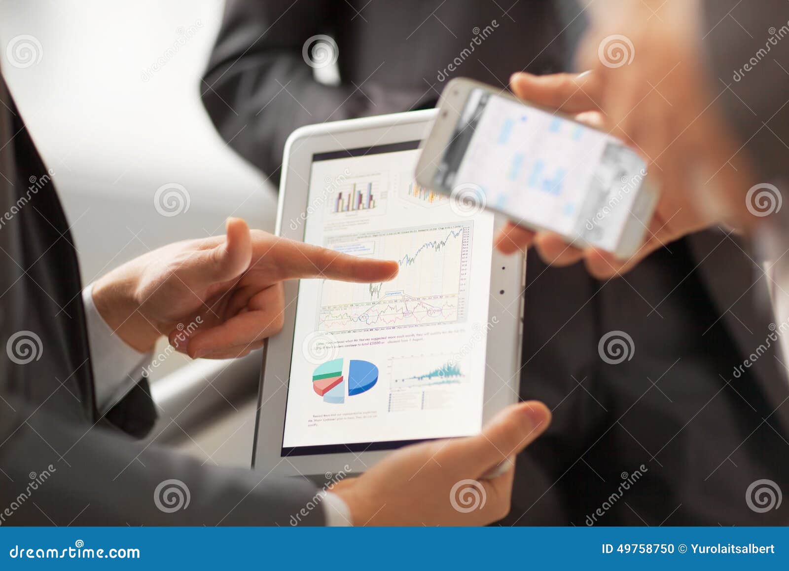 People Working with Tablet Computer. Stock Photo - Image of group ...