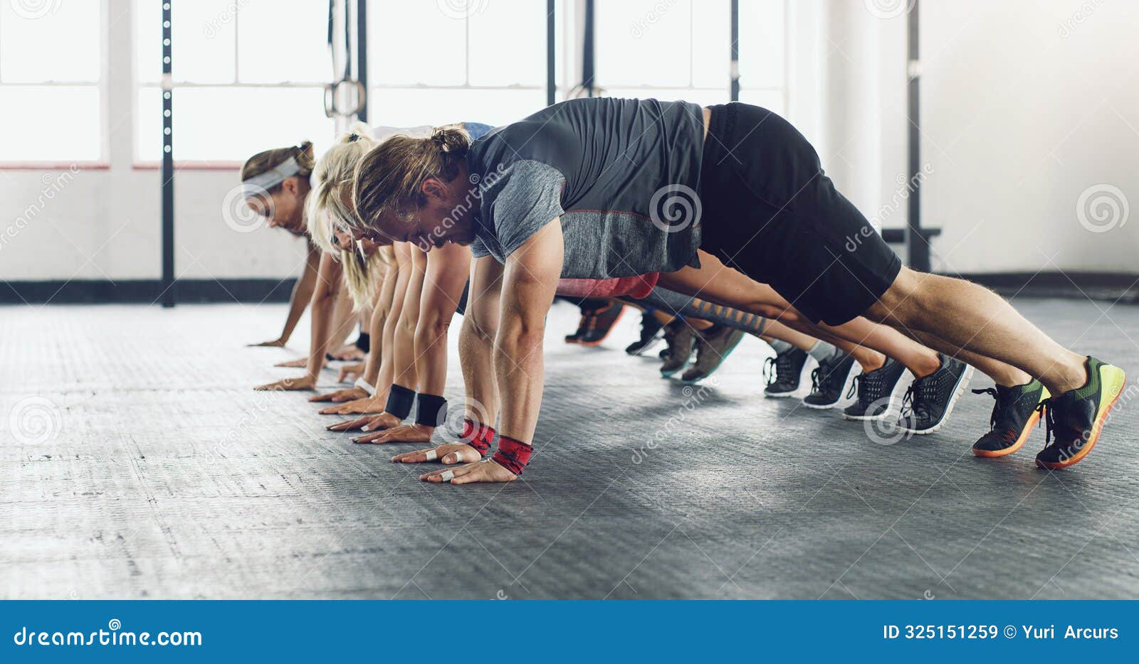 People, Workout and Plank in Gym for Health, Muscle Development and ...