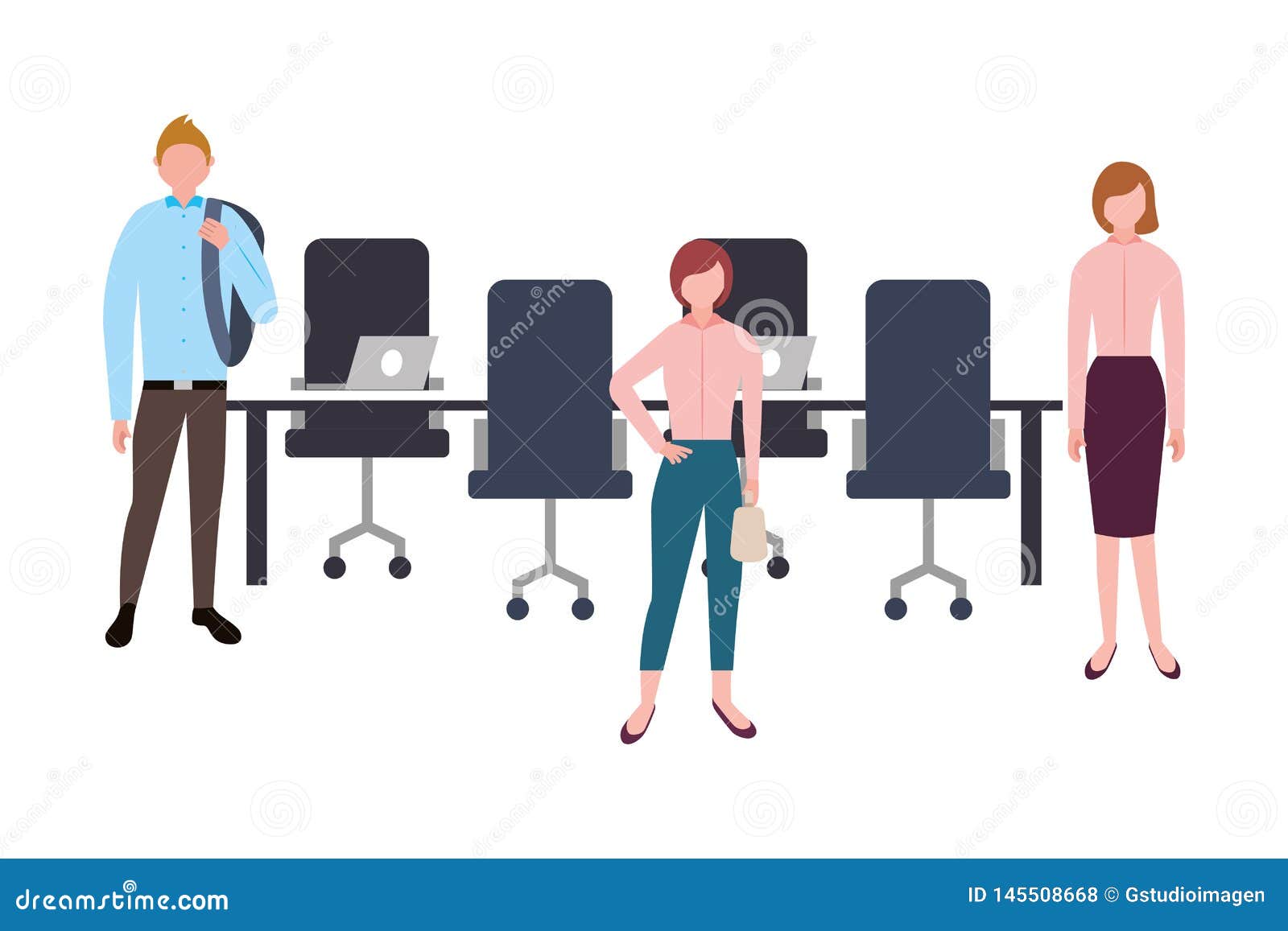 People workplace activity stock vector. Illustration of colleagues ...