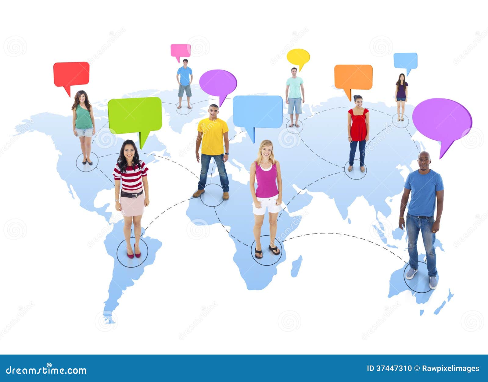 People in the World Connected Together Stock Illustration ... People in the World Connected Together Stock Illustration ...