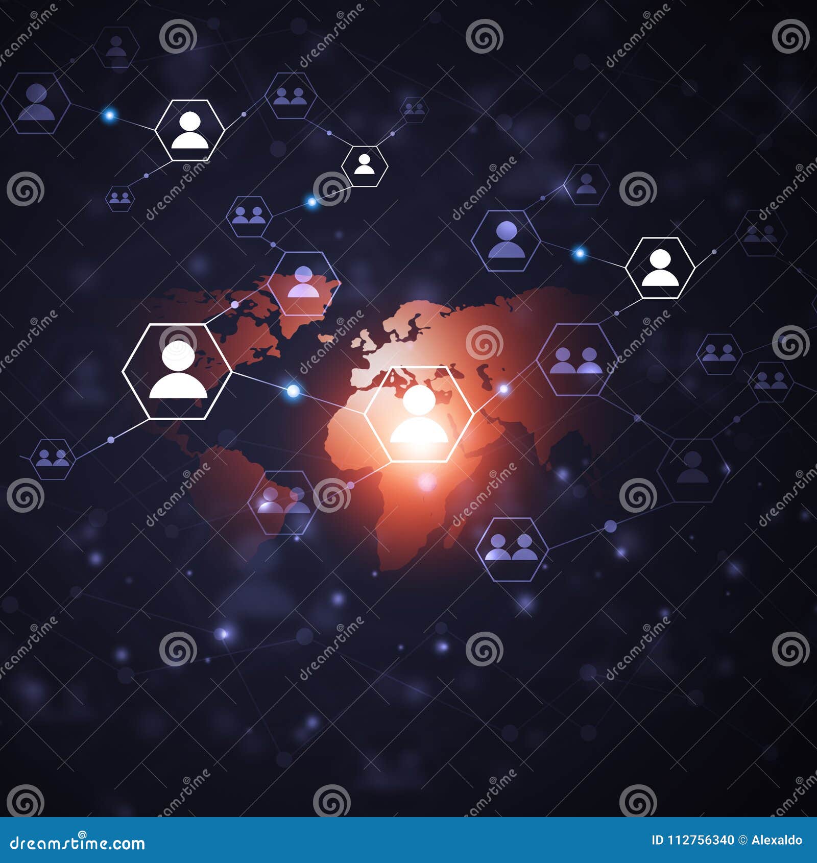 People World Connections stock illustration. Illustration of computer ...