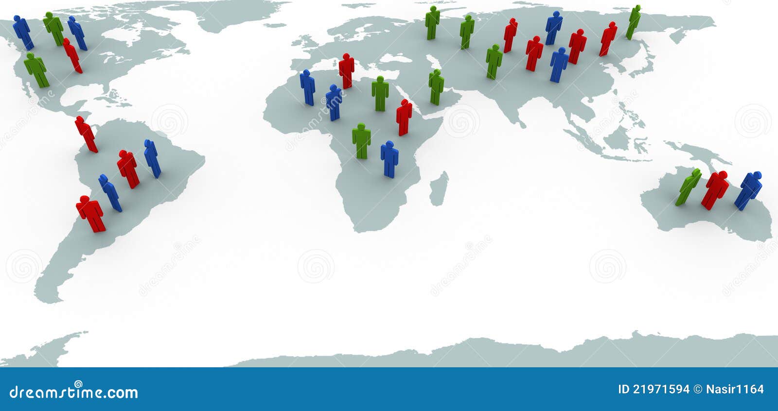 People on world map stock illustration. Illustration of concept - 21971594
