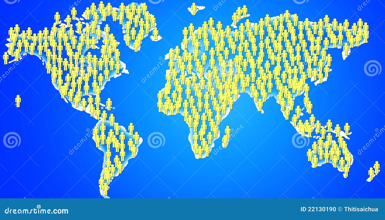 People on world map stock illustration. Illustration of planet - 22130190