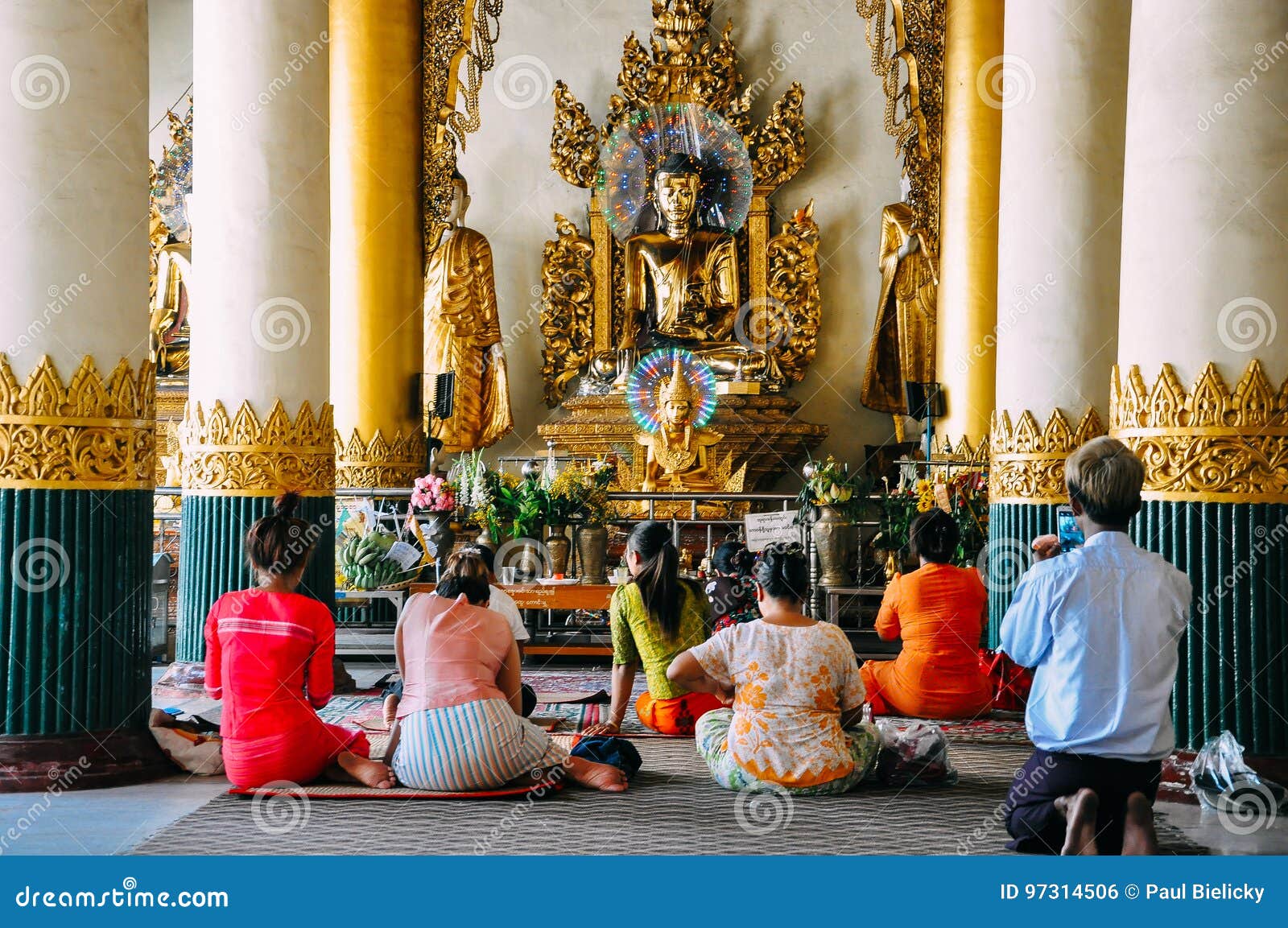 People Worship in a Temple. Editorial Photo - Image of dein, east: 97314506
