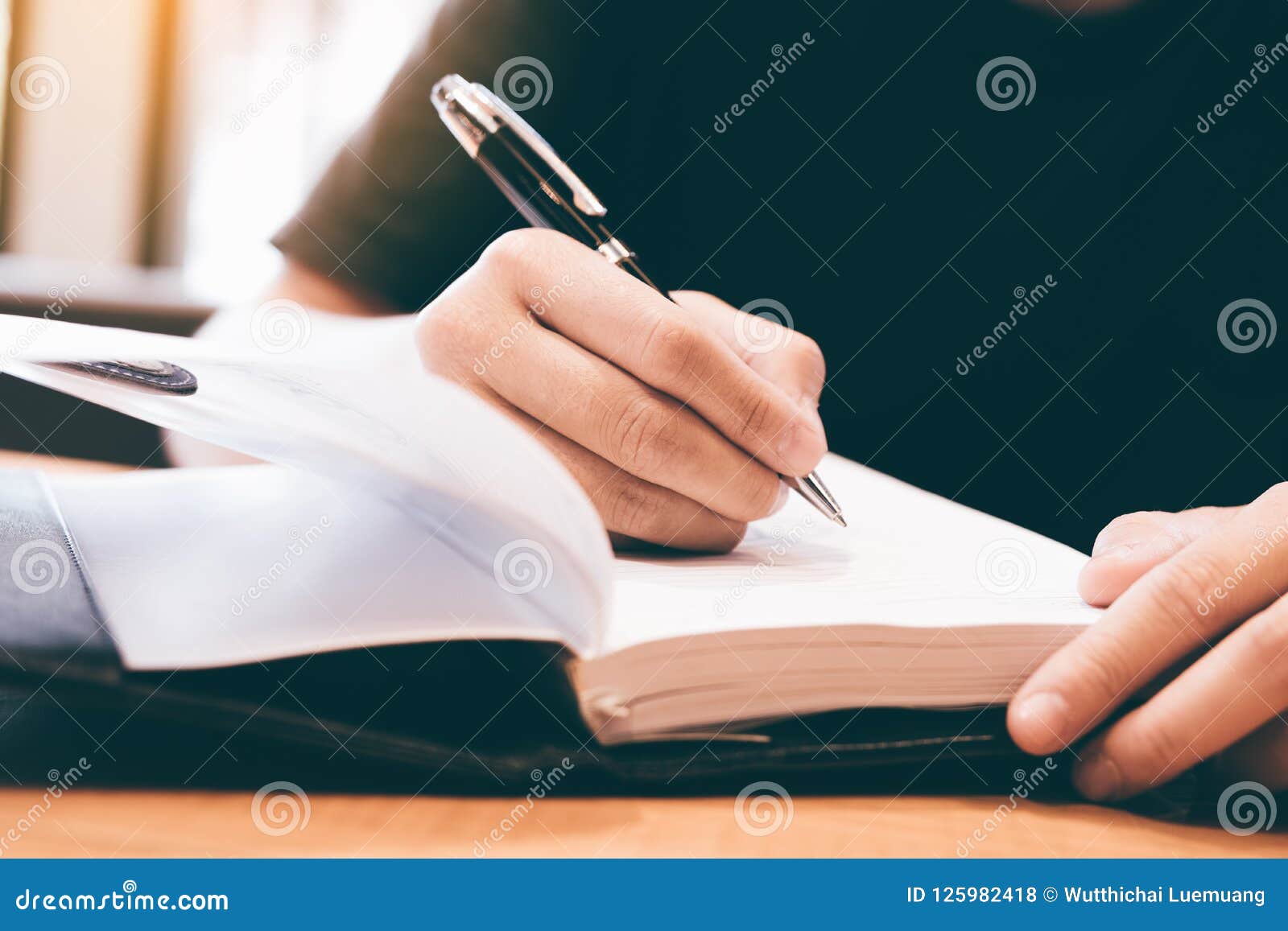 People Writing Making Note on Notebook. Stock Photo - Image of making ...