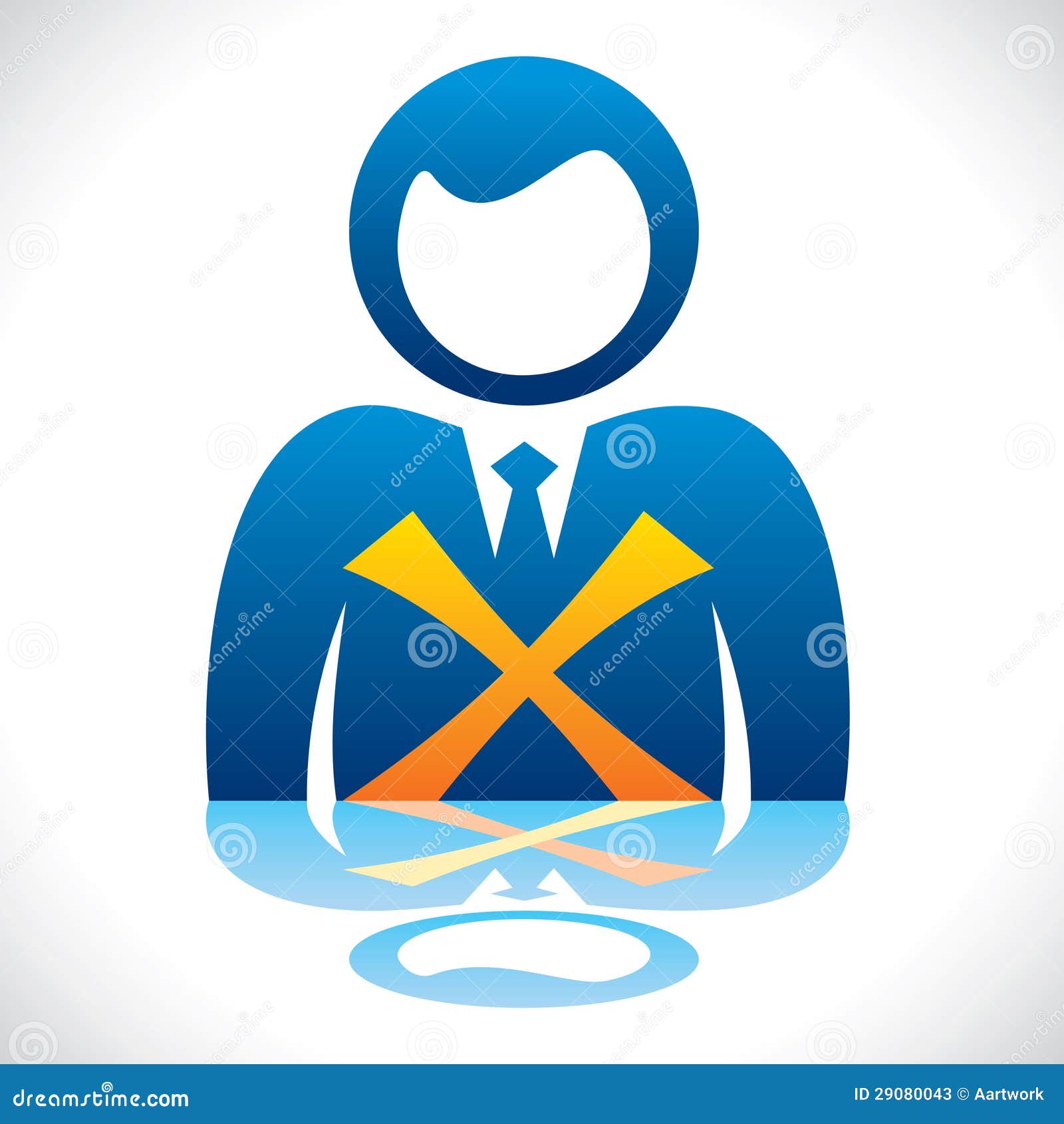 People with wrong symbol stock vector. Illustration of faulty - 29080043