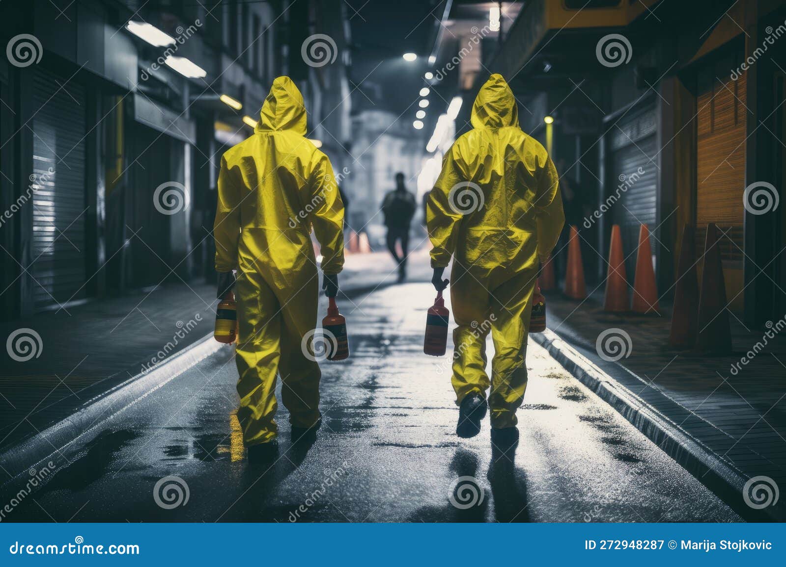 Collecting Hazardous Material Generative AI Stock Illustration ...