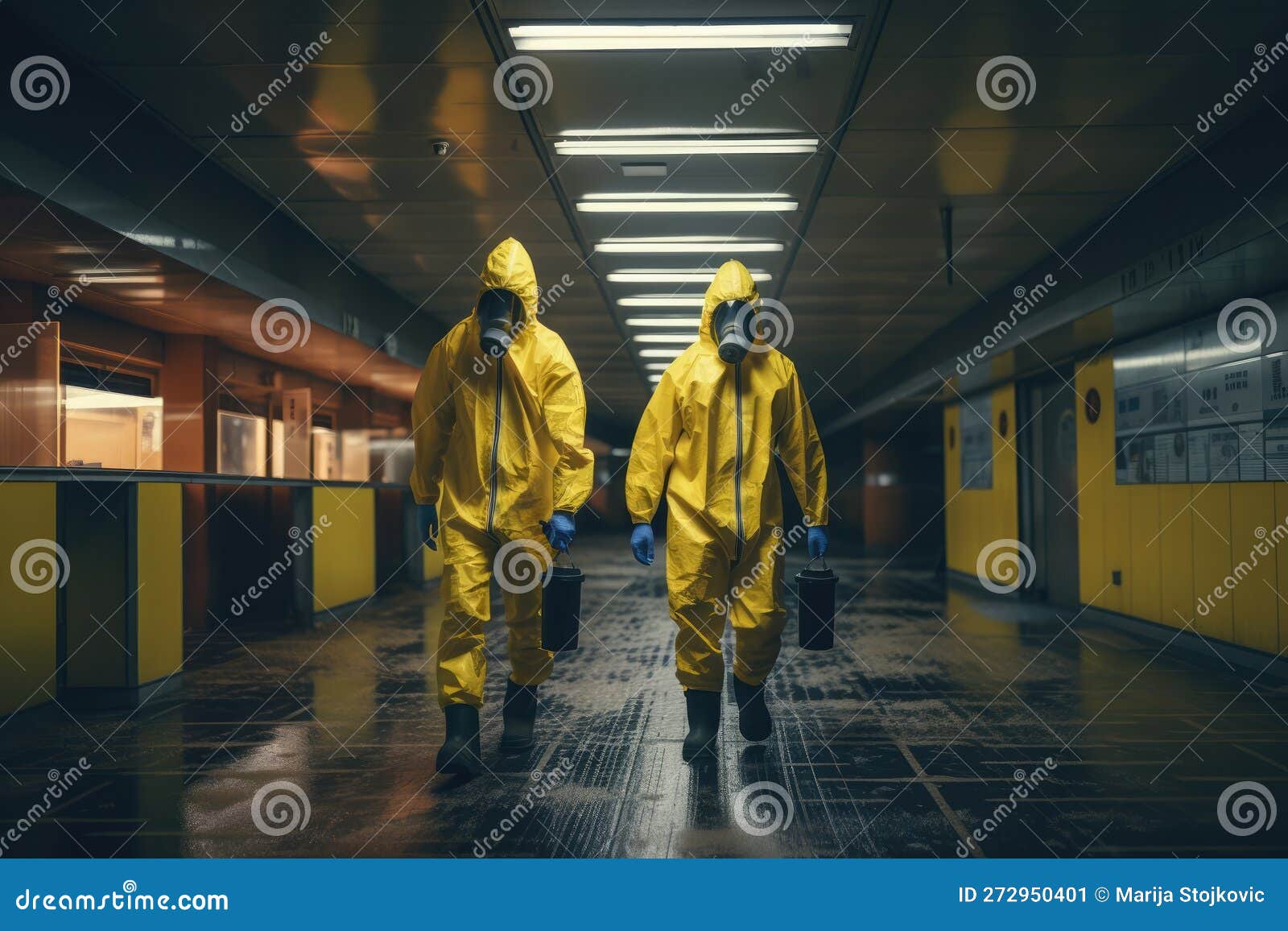 Collecting Hazardous Material Generative AI Stock Illustration ...