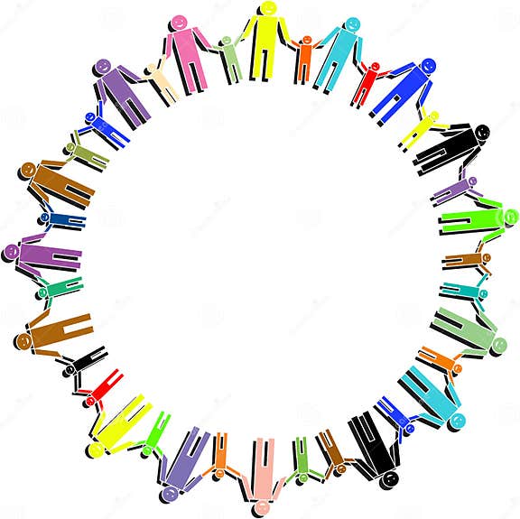 Peoples border stock vector. Illustration of objects, society - 2617573