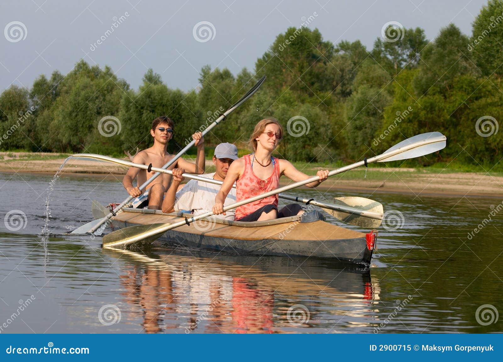 Peoples on canoe stock image. Image of adventure, tourist - 2900715