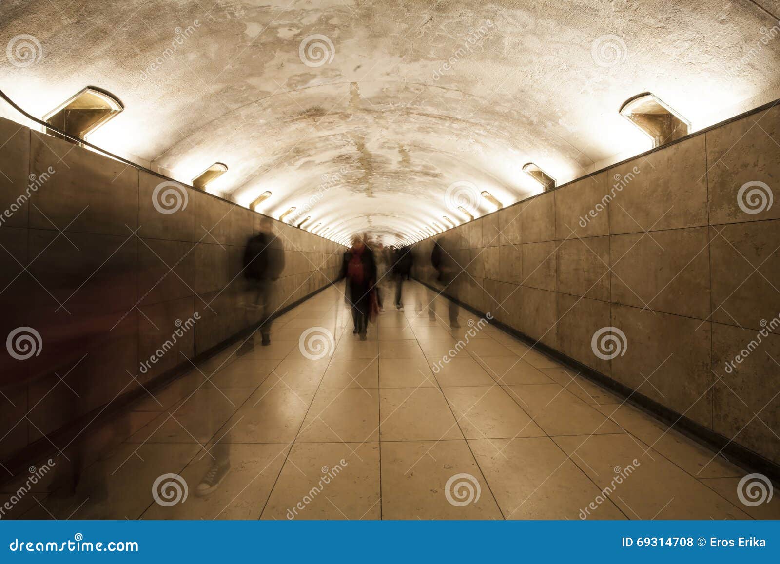 Peoples in underpass stock photo. Image of subway, hole - 69314708