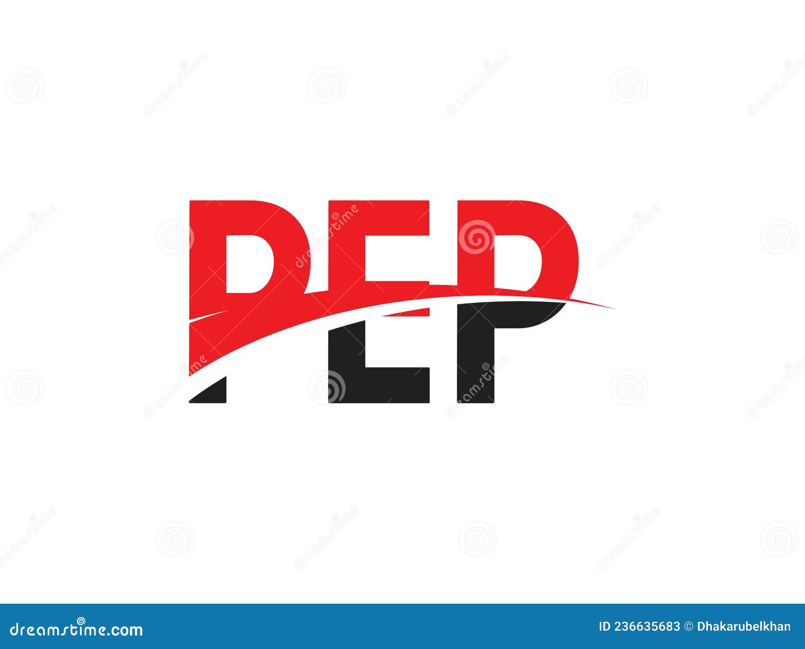 PEP Letter Initial Logo Design Vector Illustration Stock Vector ...
