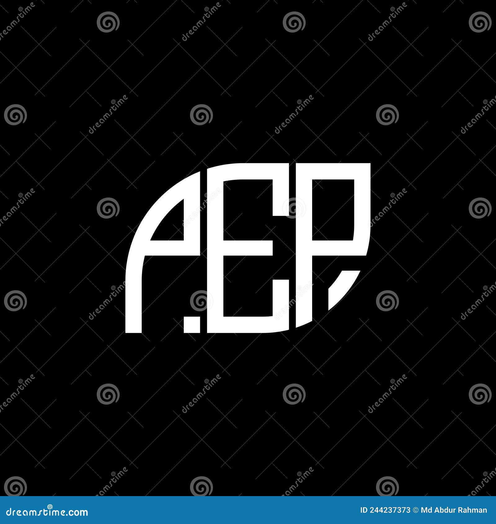 PEP Letter Logo Design On Black Background.PEP Creative Initials Letter ...