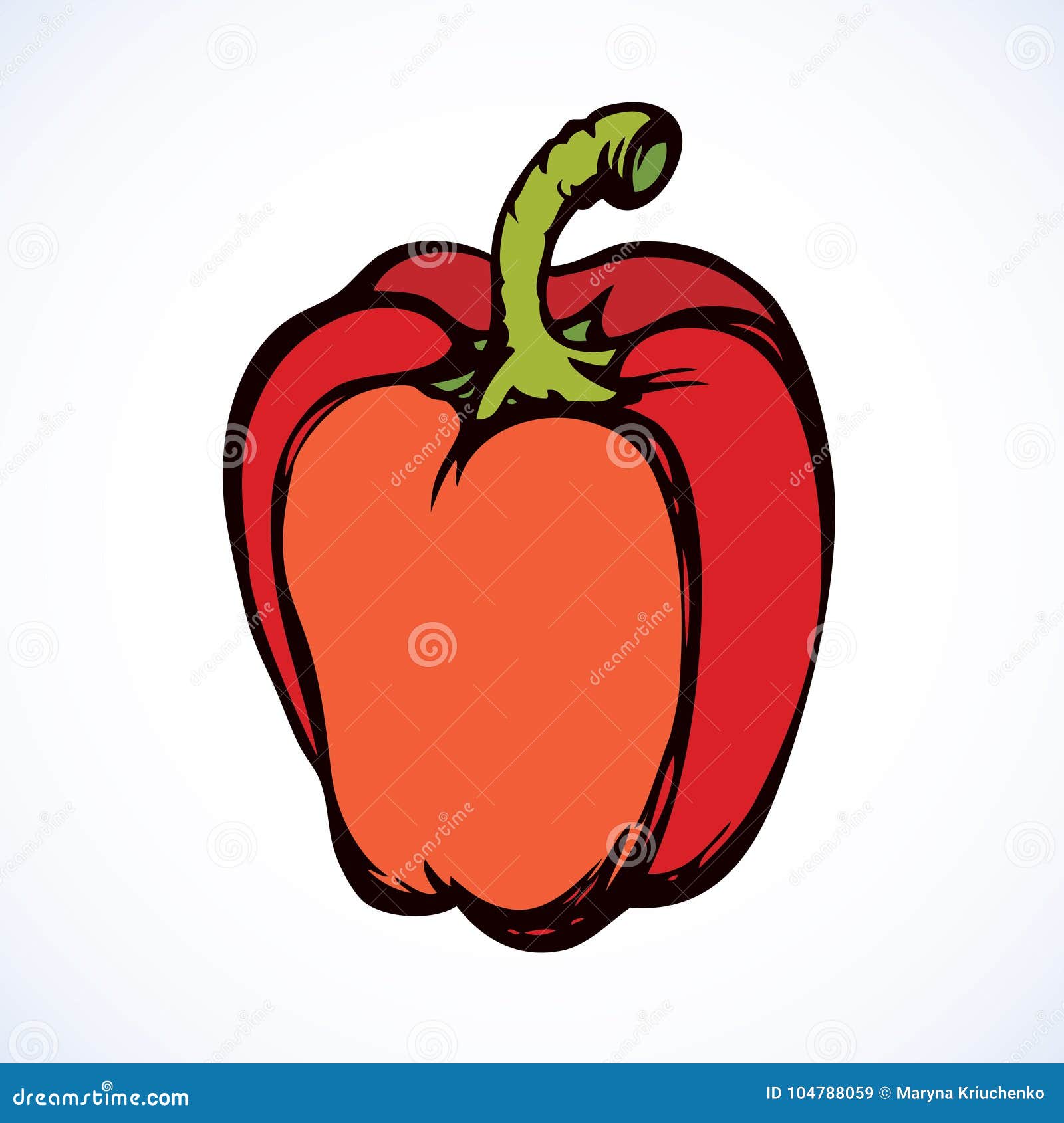 Peper Vector tekening vector illustratie. Illustration of naughty ...
