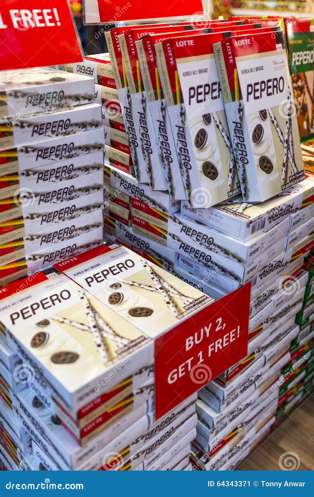 Pepero editorial photo. Image of retail, promotion, snack - 64343371