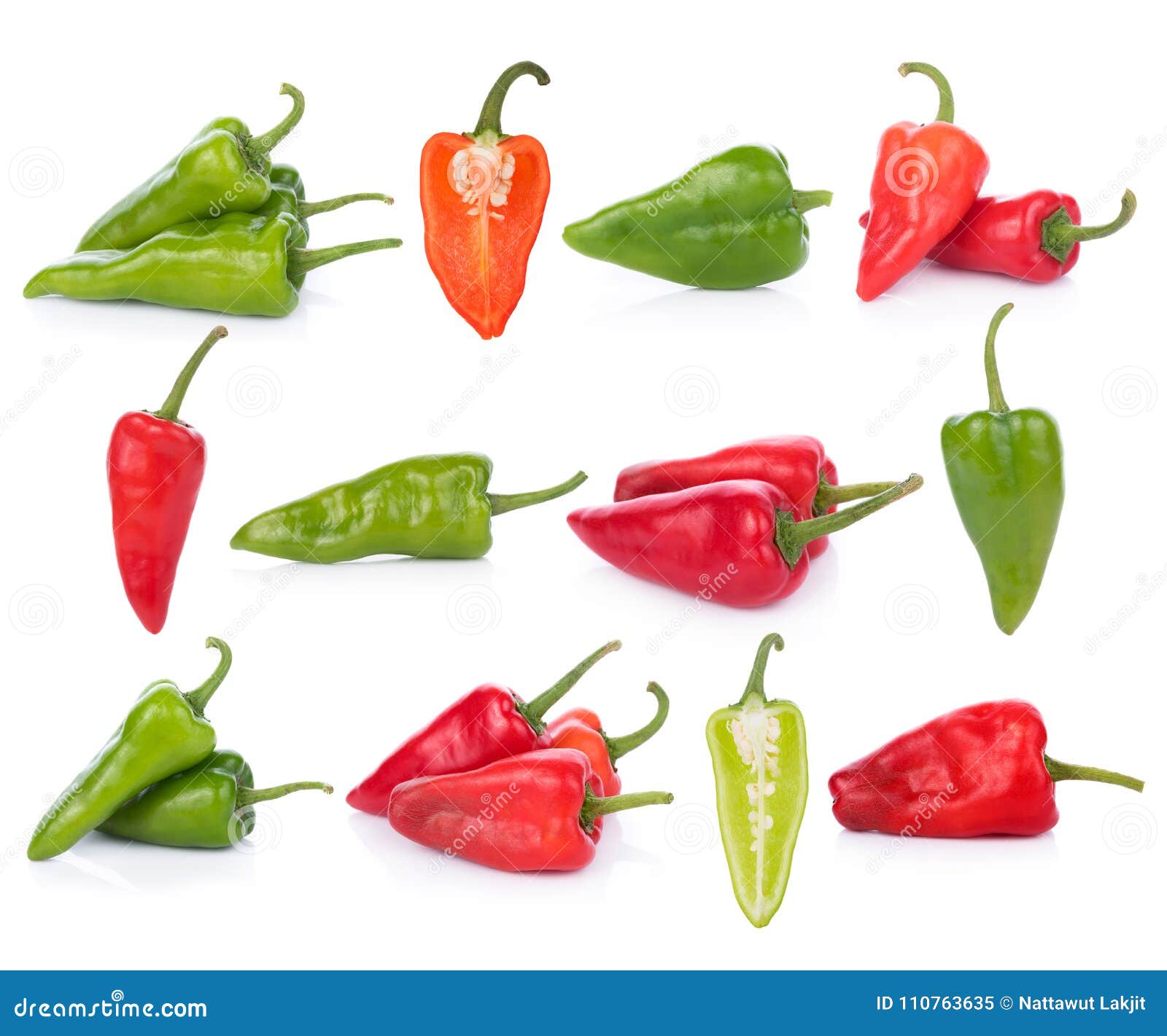 Peperoncini Su Fondo Bianco Immagine Stock - Immagine di organico ...