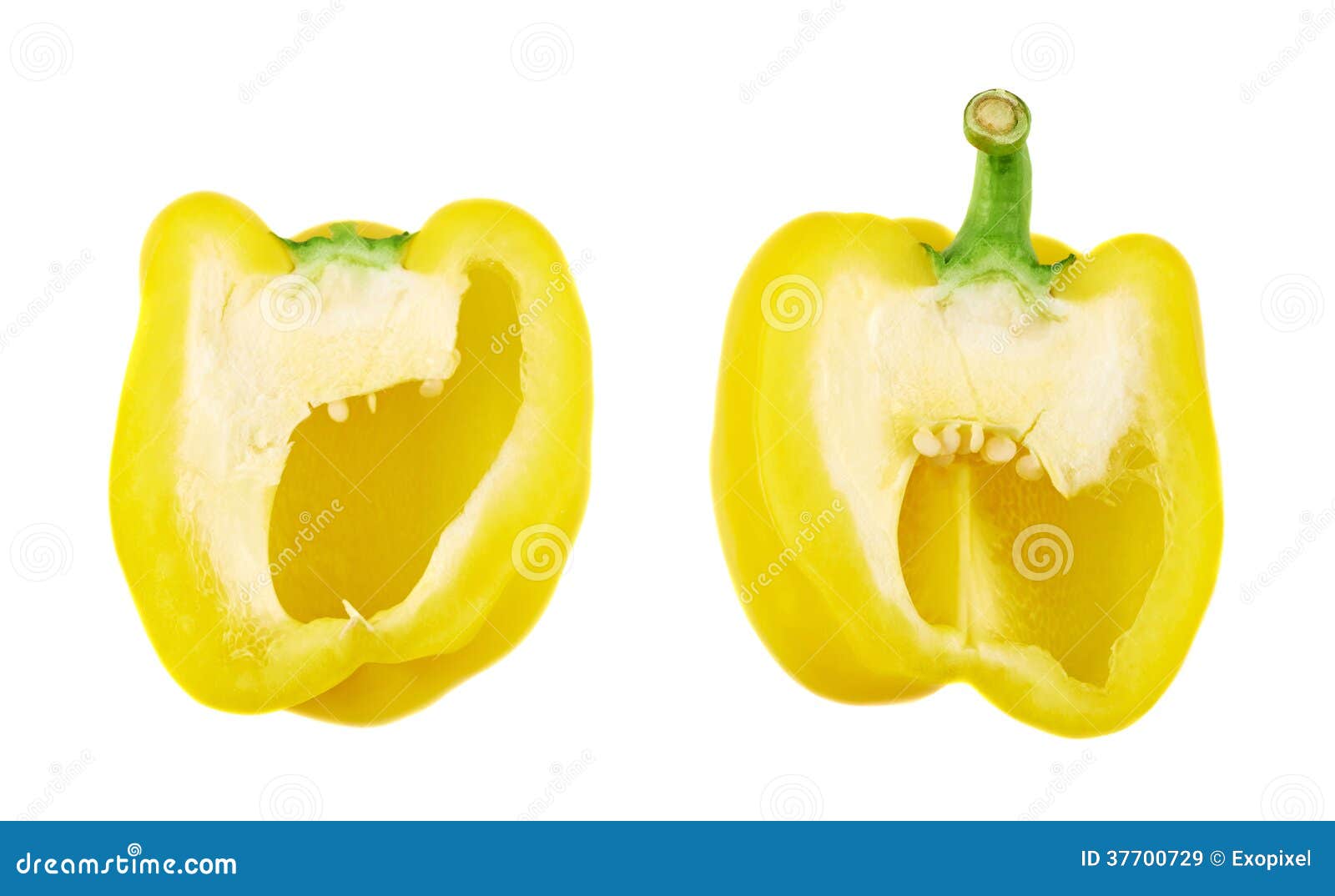 Peperone Dolce Giallo Dolce Isolato Immagine Stock - Immagine di pepe ...