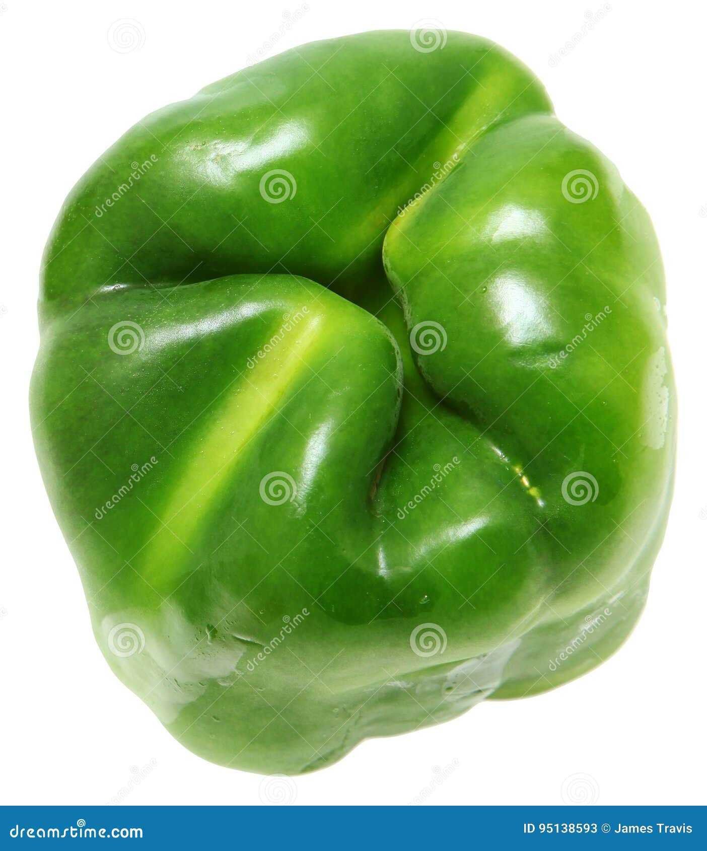 Peperone Dolce Verde Laterale Inferiore Immagine Stock - Immagine di ...