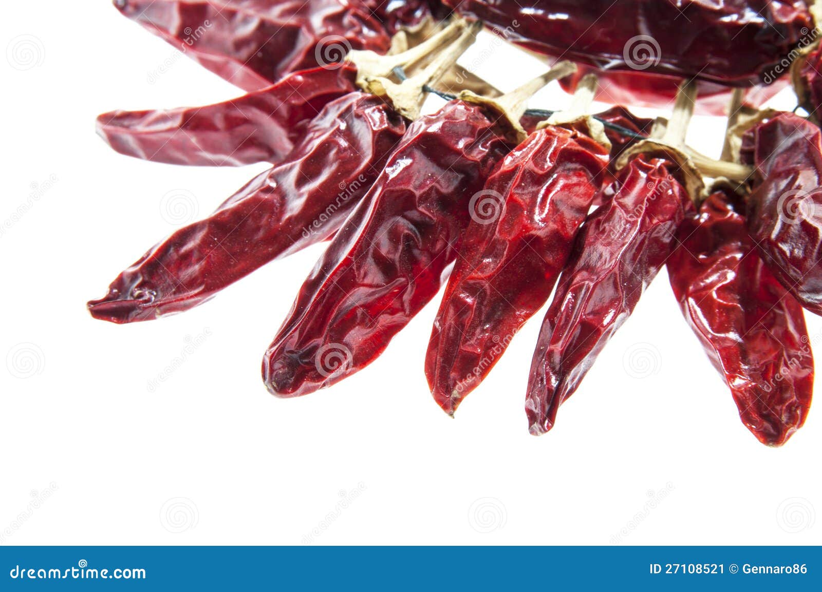 Peperoni Di Peperoncino Rosso Secchi Immagine Stock - Immagine di mangi ...