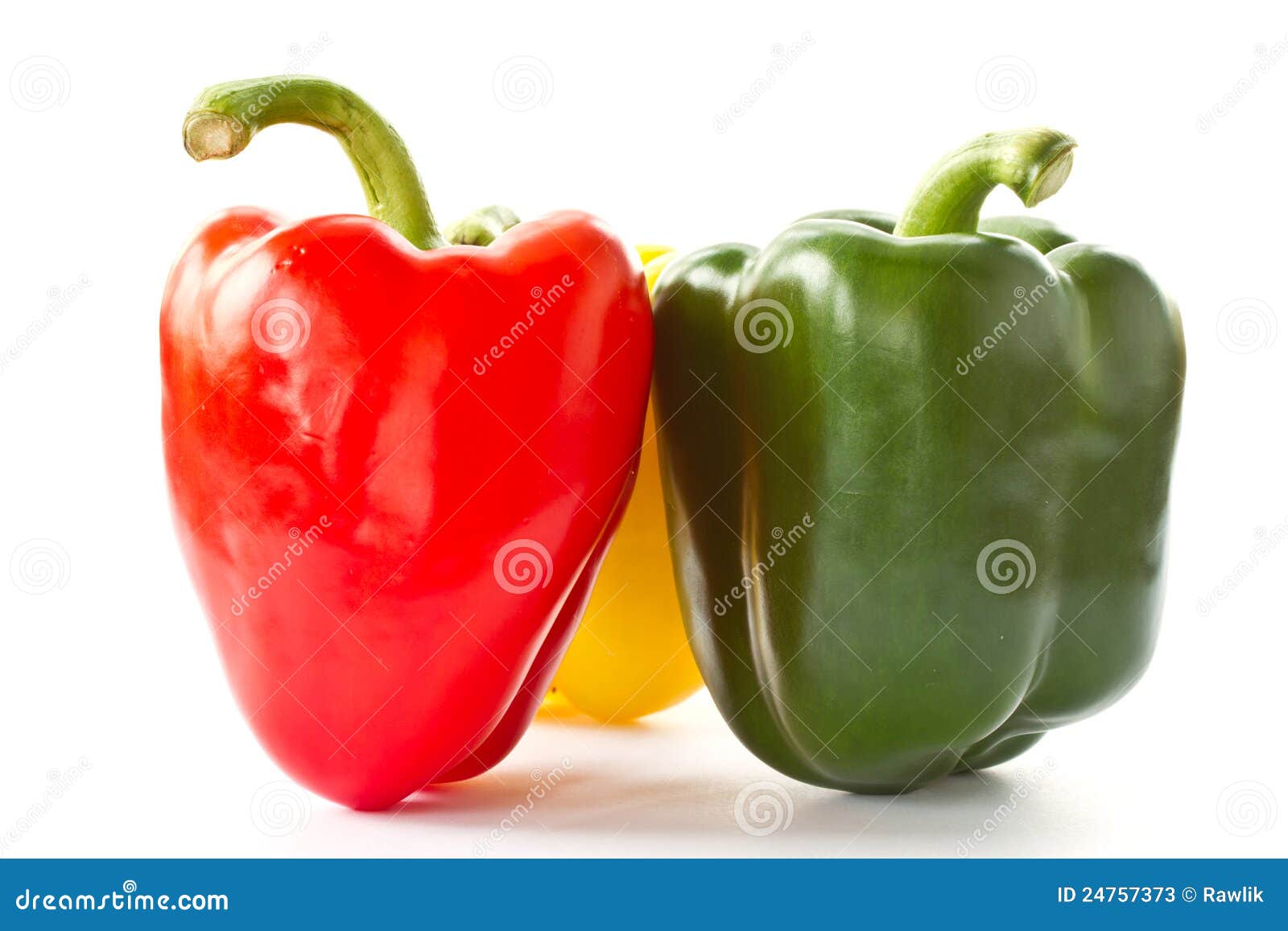 Peperoni Rossi, Verdi E Gialli Immagine Stock - Immagine di affettato ...