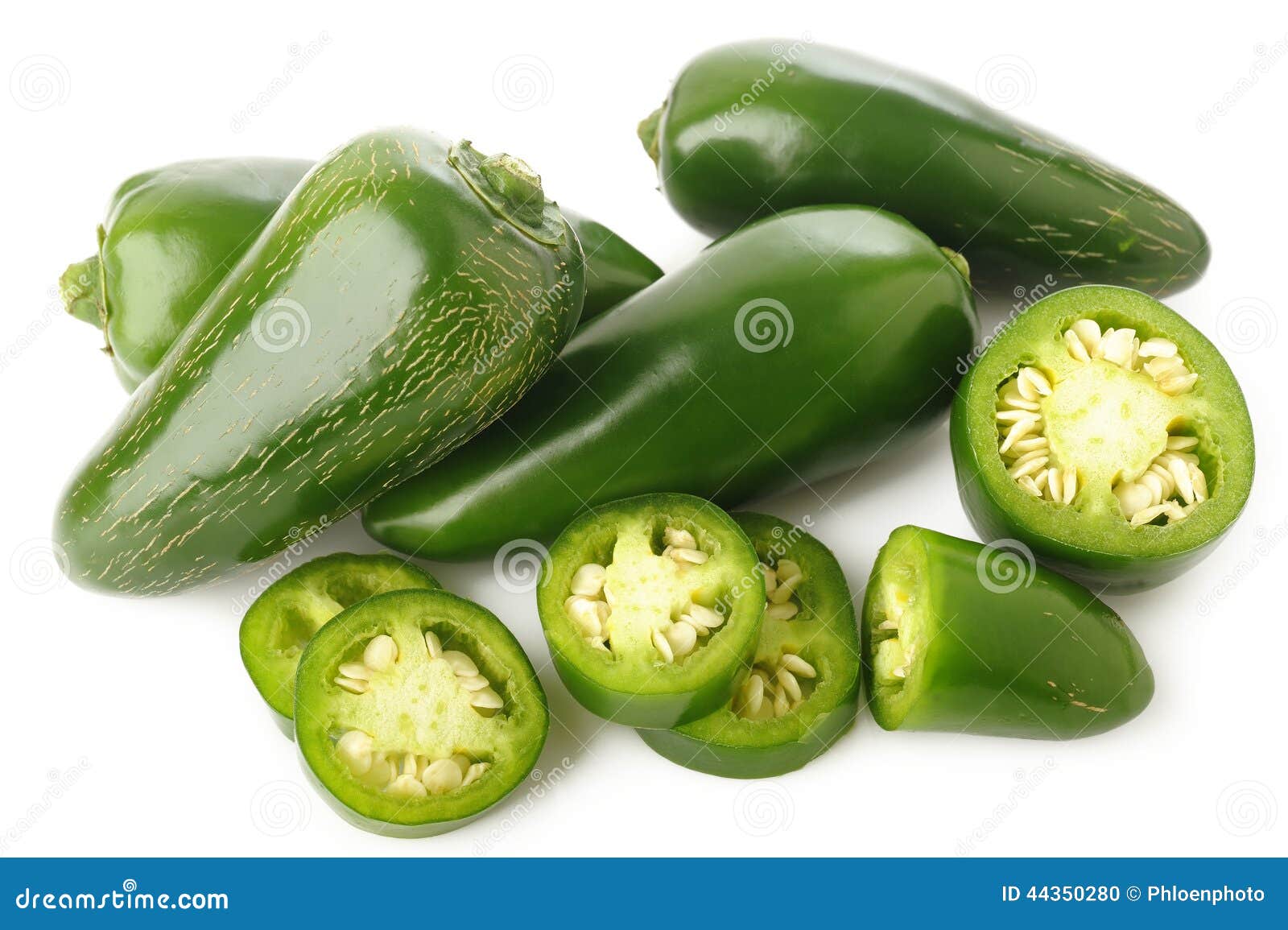 Peperoni Verdi Del Jalapeno Fotografia Stock - Immagine di pianta ...