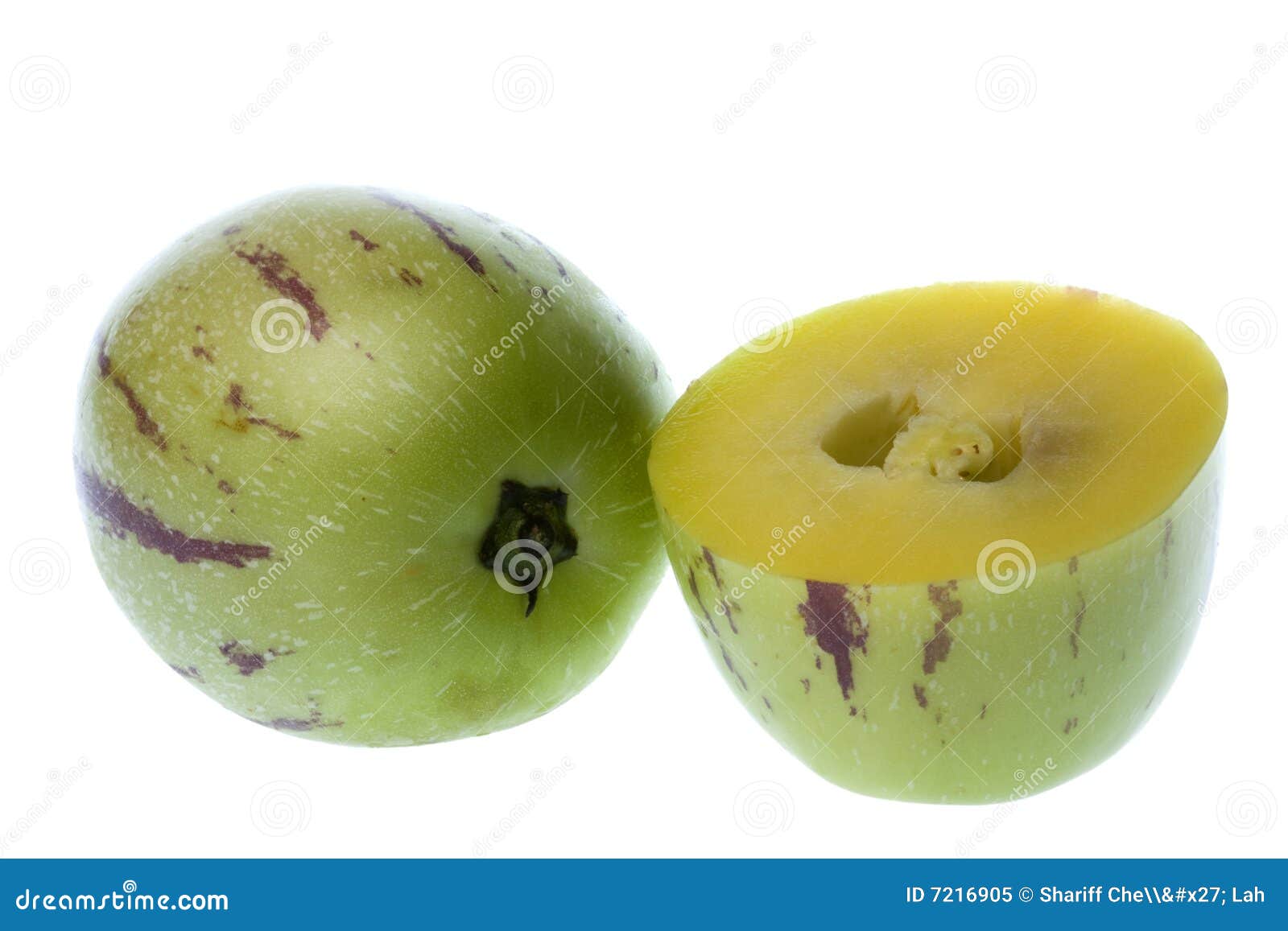 Pepino Dulce (Melon Pears) Isolated Stock Image - Image of close ...