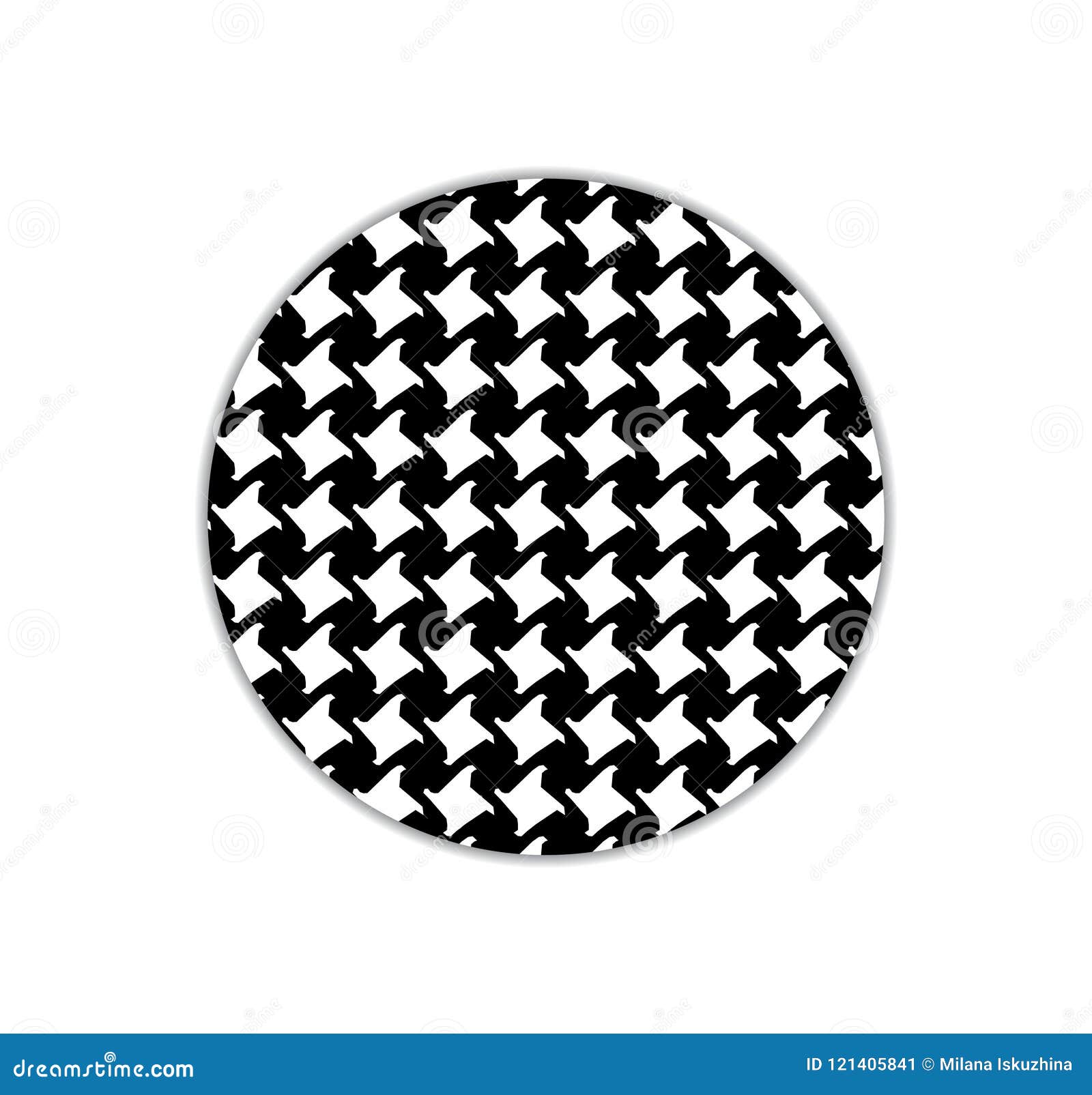 Pepita S Pattern. Black and White Stock Vector - Illustration of ...
