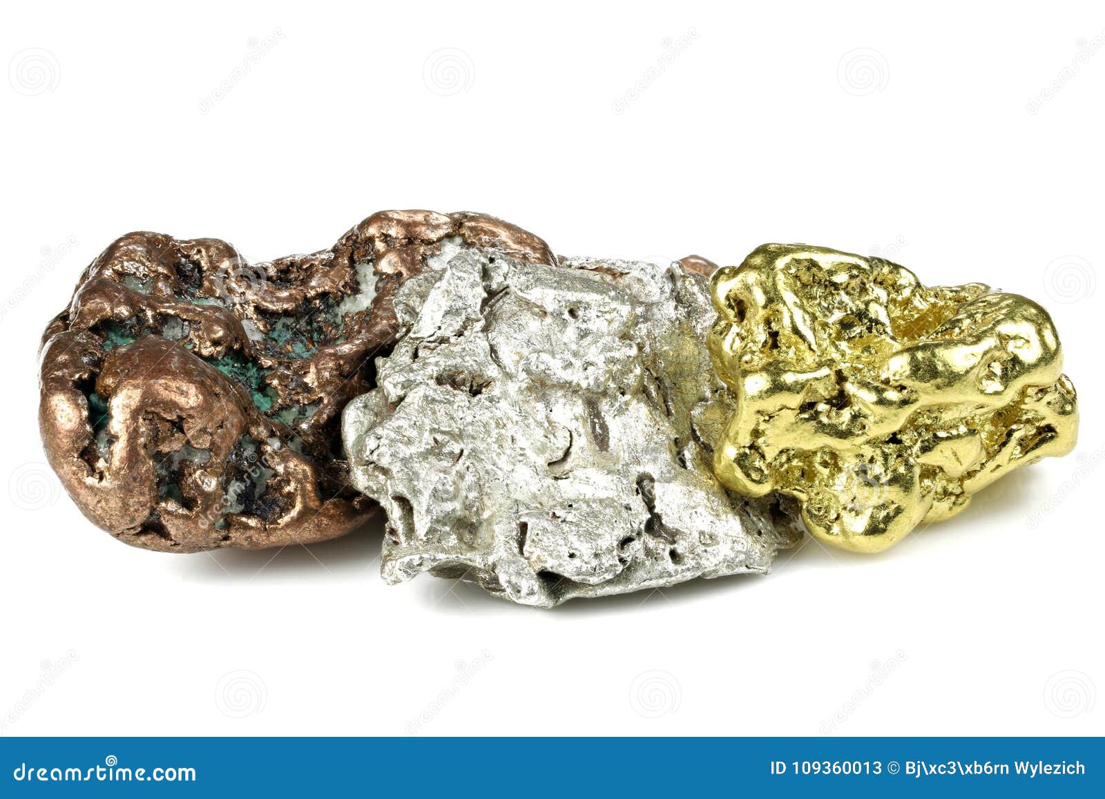 Pepite Dell'oro, Dell'argento E Del Rame Immagine Stock - Immagine di ...