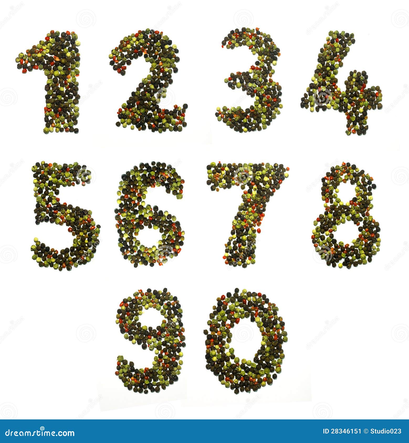 Pepper Alphabet and Numbers Stock Image - Image of leaf, garden: 28346151