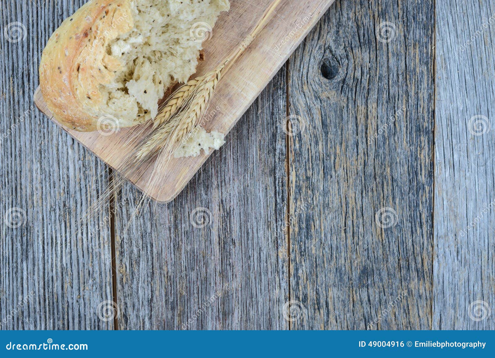Pepper Bread On Rustic Wood Background Stock Photo | CartoonDealer.com ...