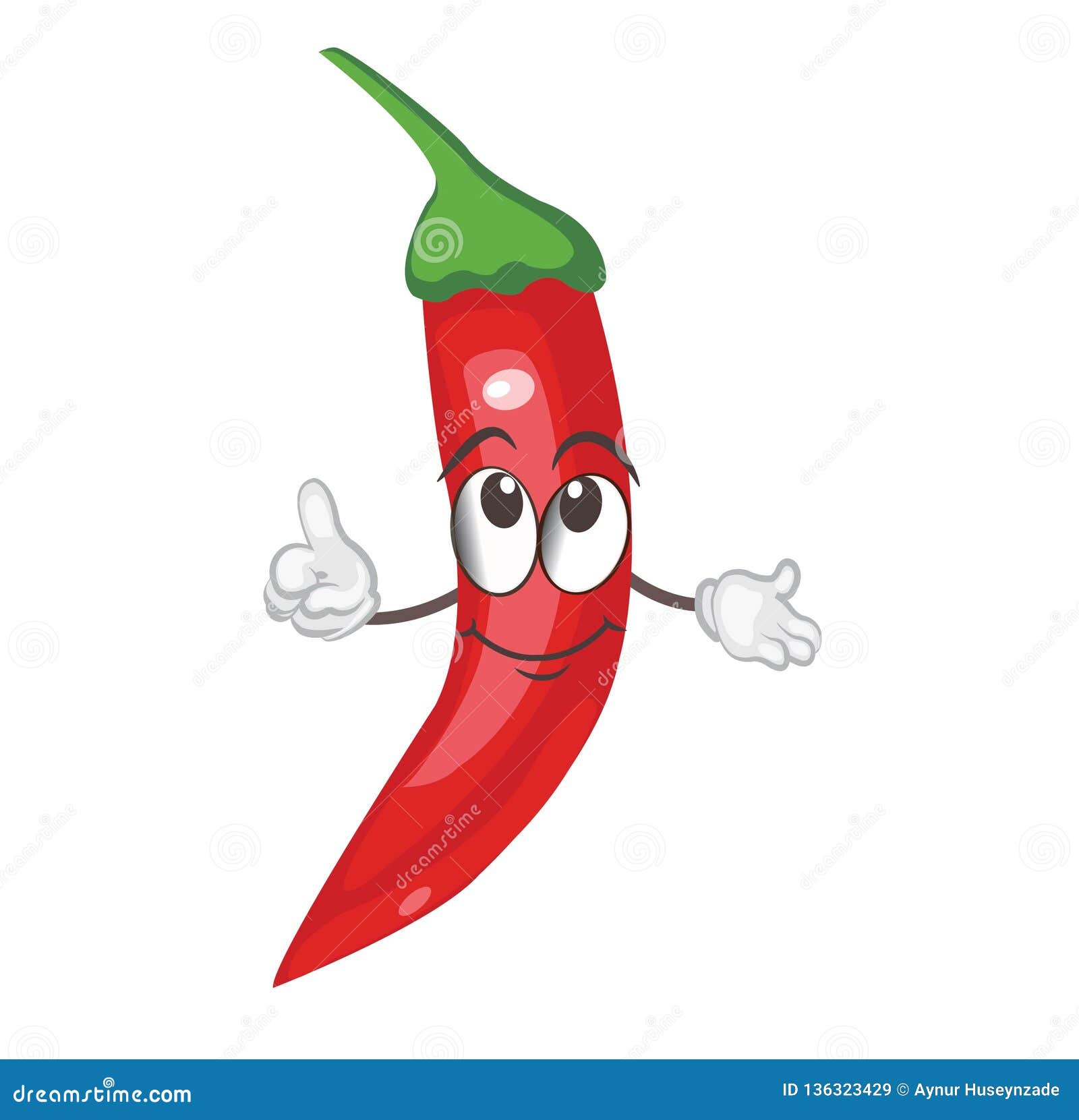 Pepper Character. Cartoon Vector Illustration Stock Vector ...