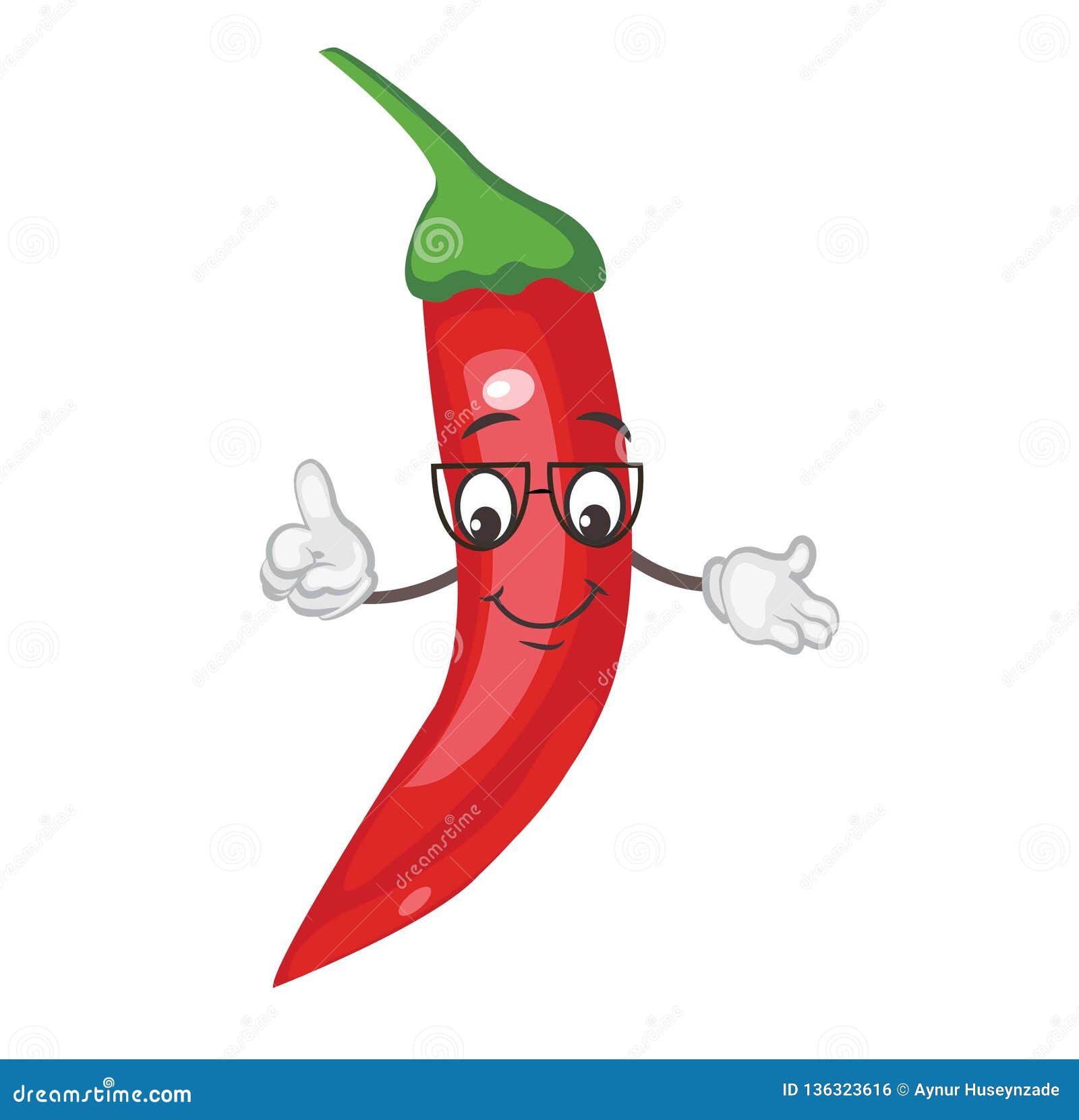 Pepper Character. Cartoon Vector Illustration Stock Vector ...
