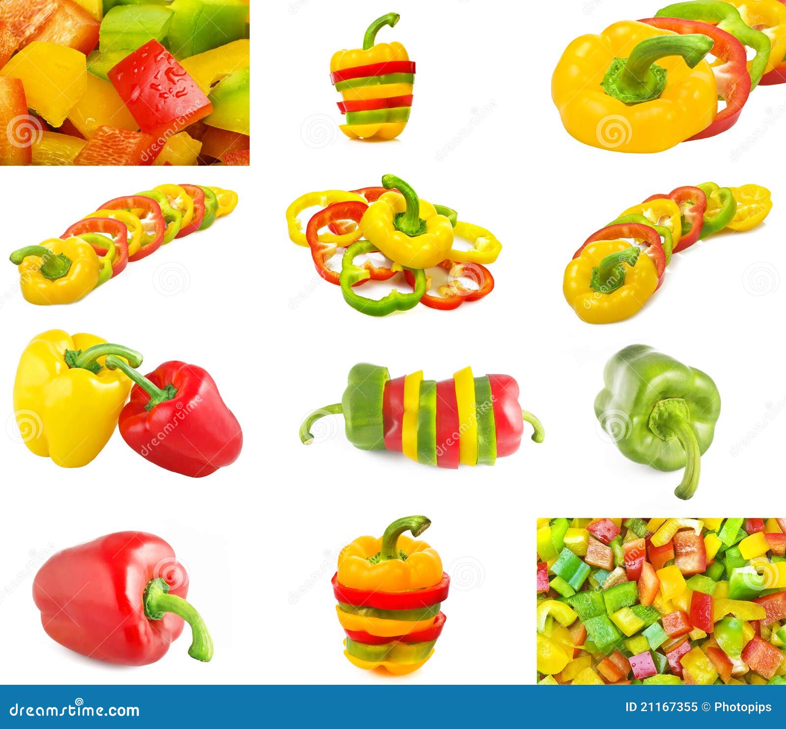 Pepper collage stock image. Image of grill, marketing - 21167355