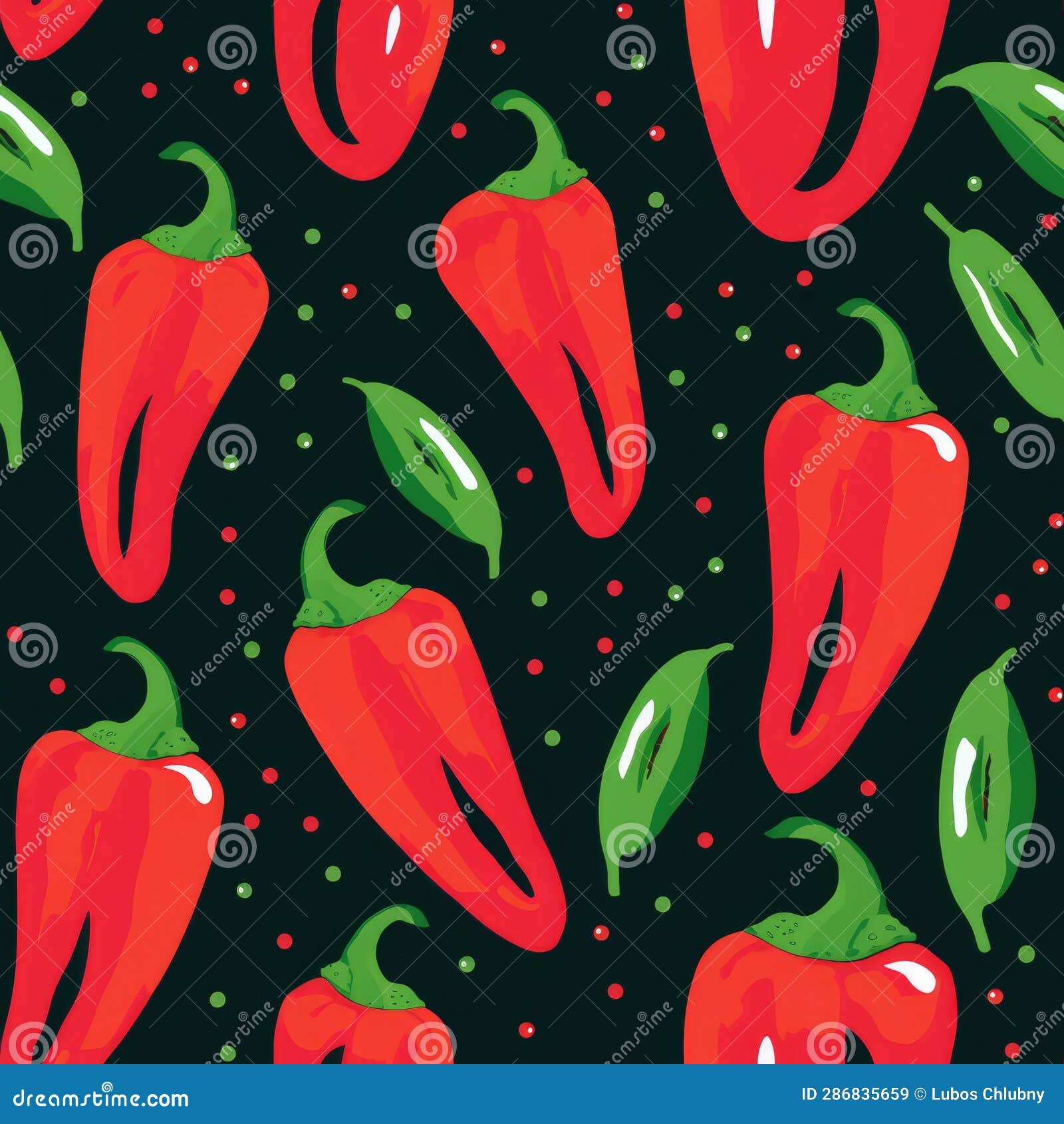 Pepper. Colorful Cute Screen Printing Effect. Riso Print Effect Stock ...