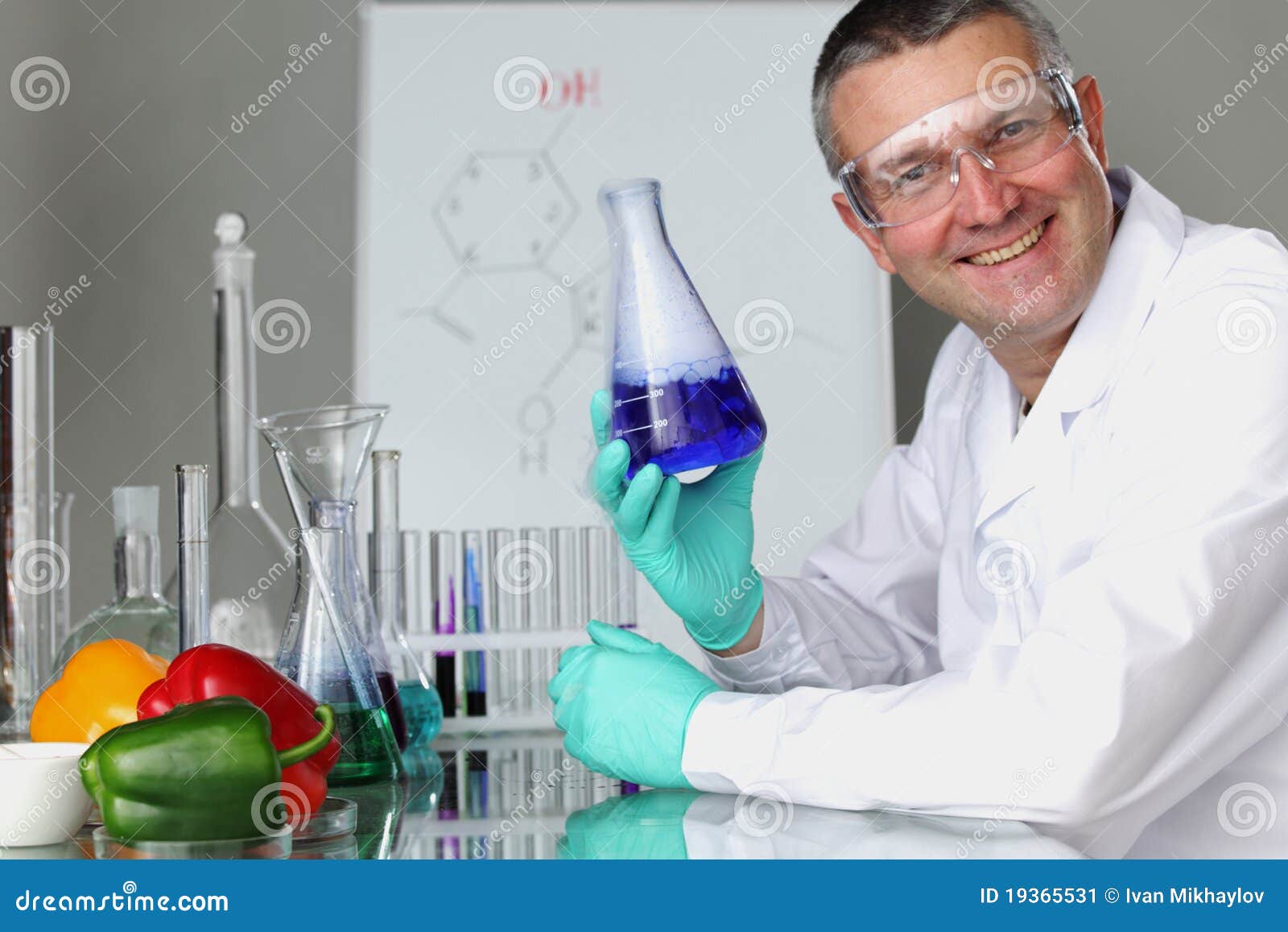 Pepper DNA stock image. Image of researcher, research - 19365531