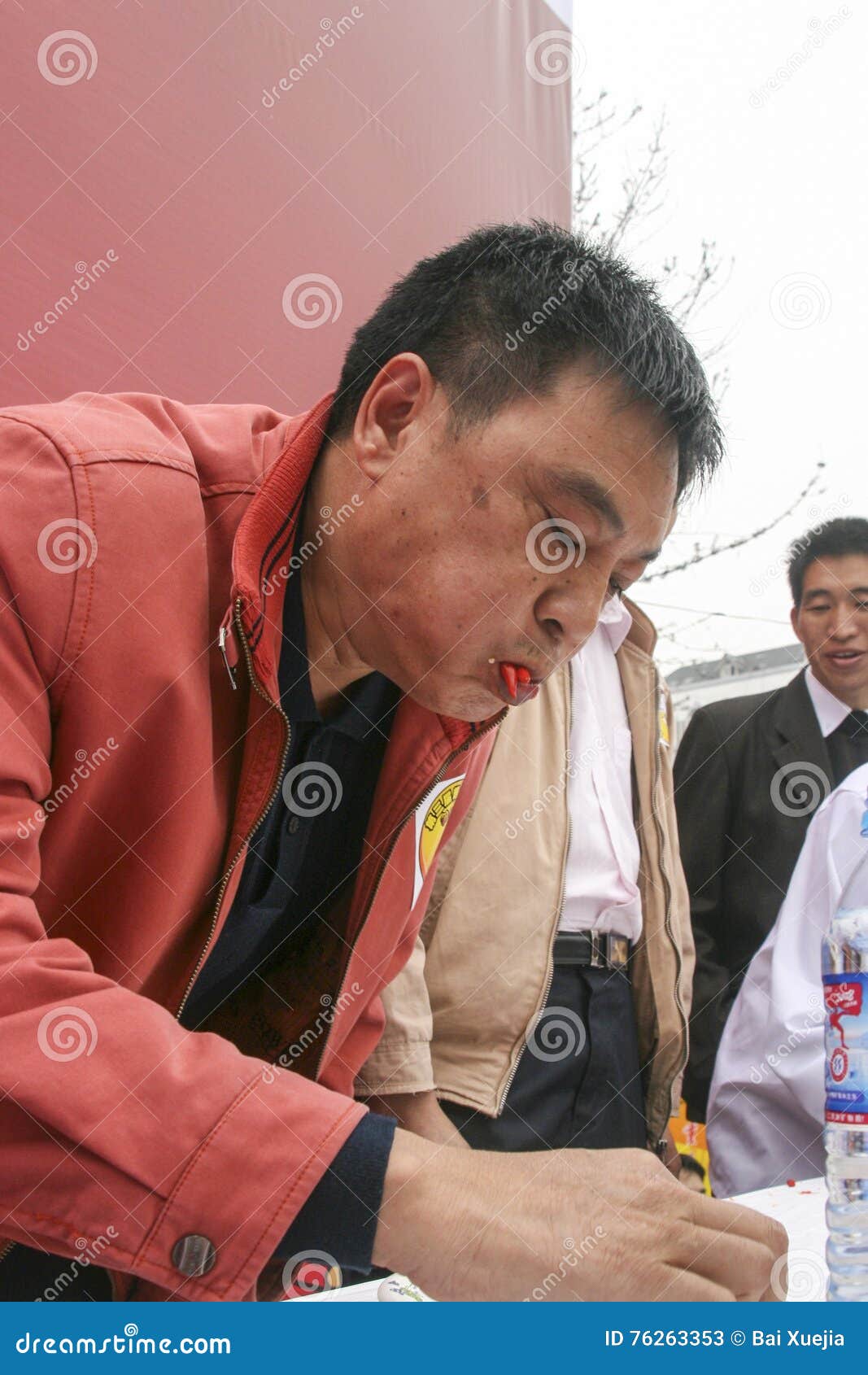 Pepper Eating Competition in Chengdu,china Editorial Stock Photo ...