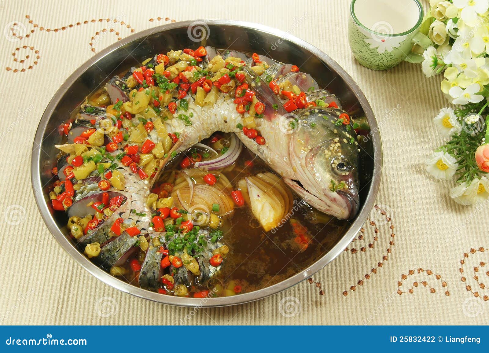 Pepper fish stock photo. Image of deli, chili, fish, food - 25832422