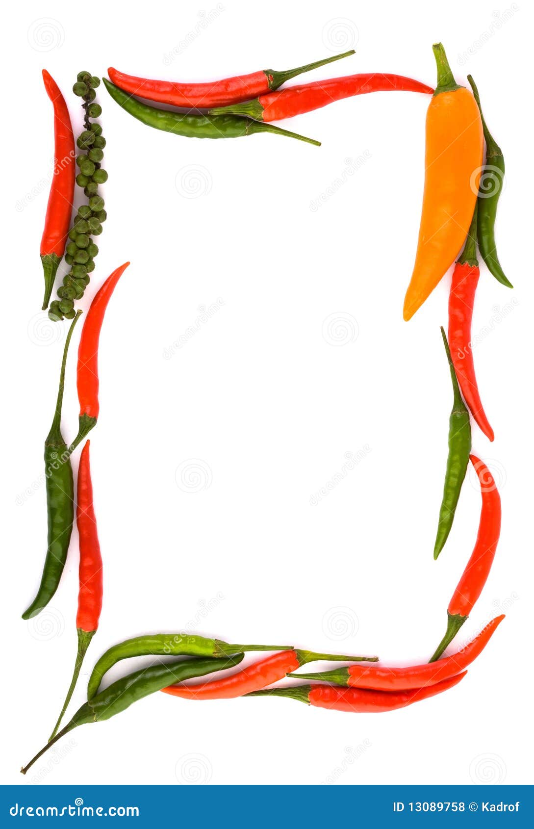 Pepper frame stock photo. Image of design, chili, spicy - 13089758